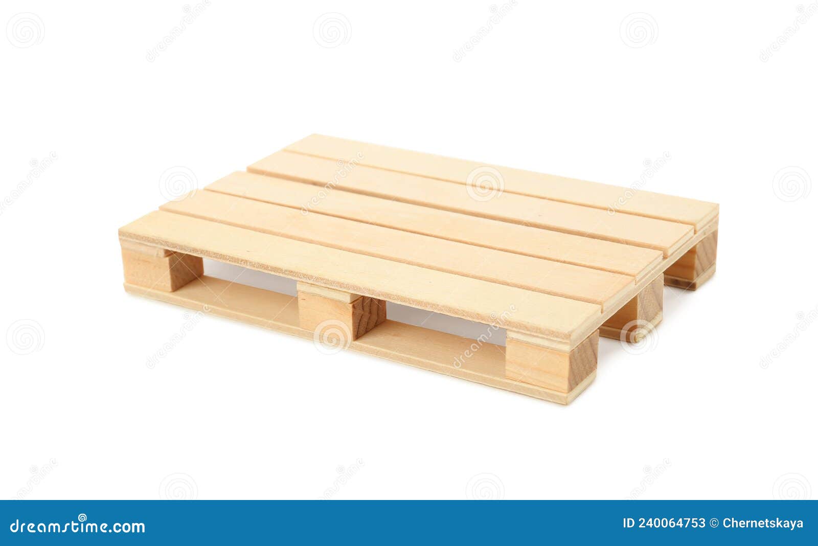 One Small Wooden Pallet Isolated on White Stock Image - Image of moving ...