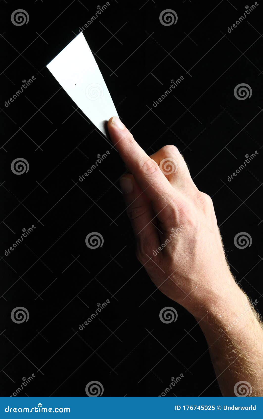 One Spatula and a Hand stock image. Image of iron, craft - 176745025