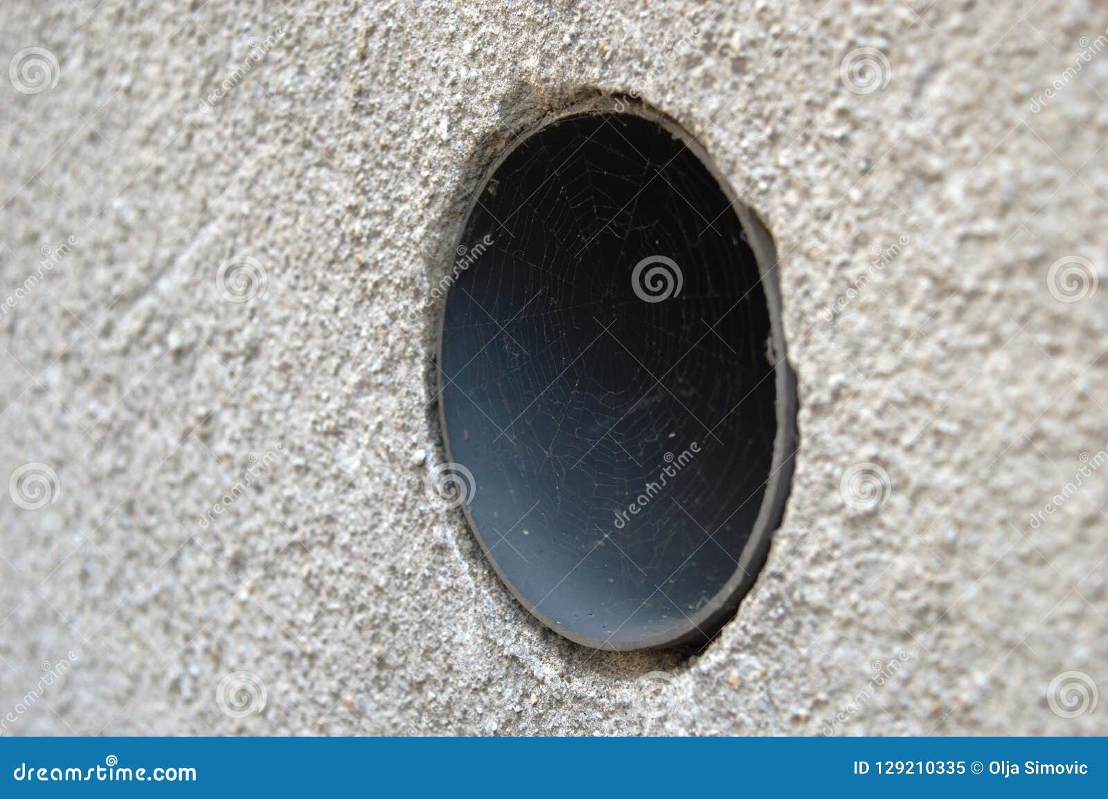 Spider web on the pipe stock image. Image of color, spider - 129210335