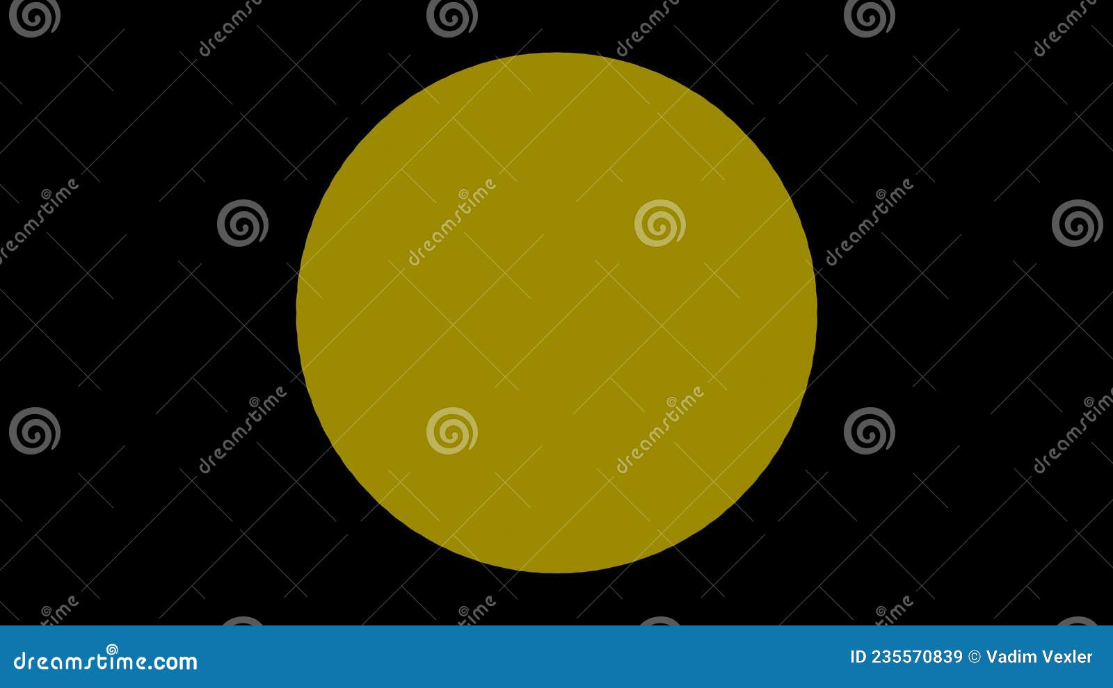 One Spotlight Sphere Shaded Highlight Color Changing. Simple Circle ...