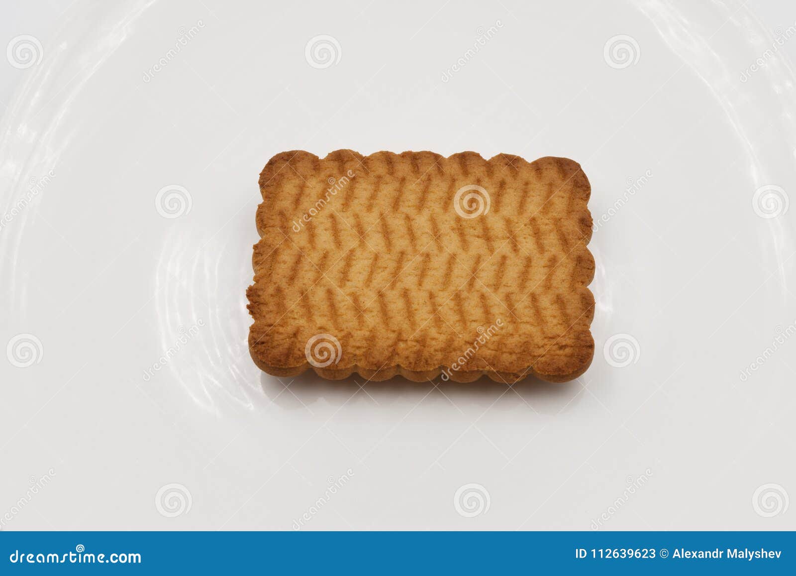 One square biscuits. stock image. Image of healthy, single - 112639623