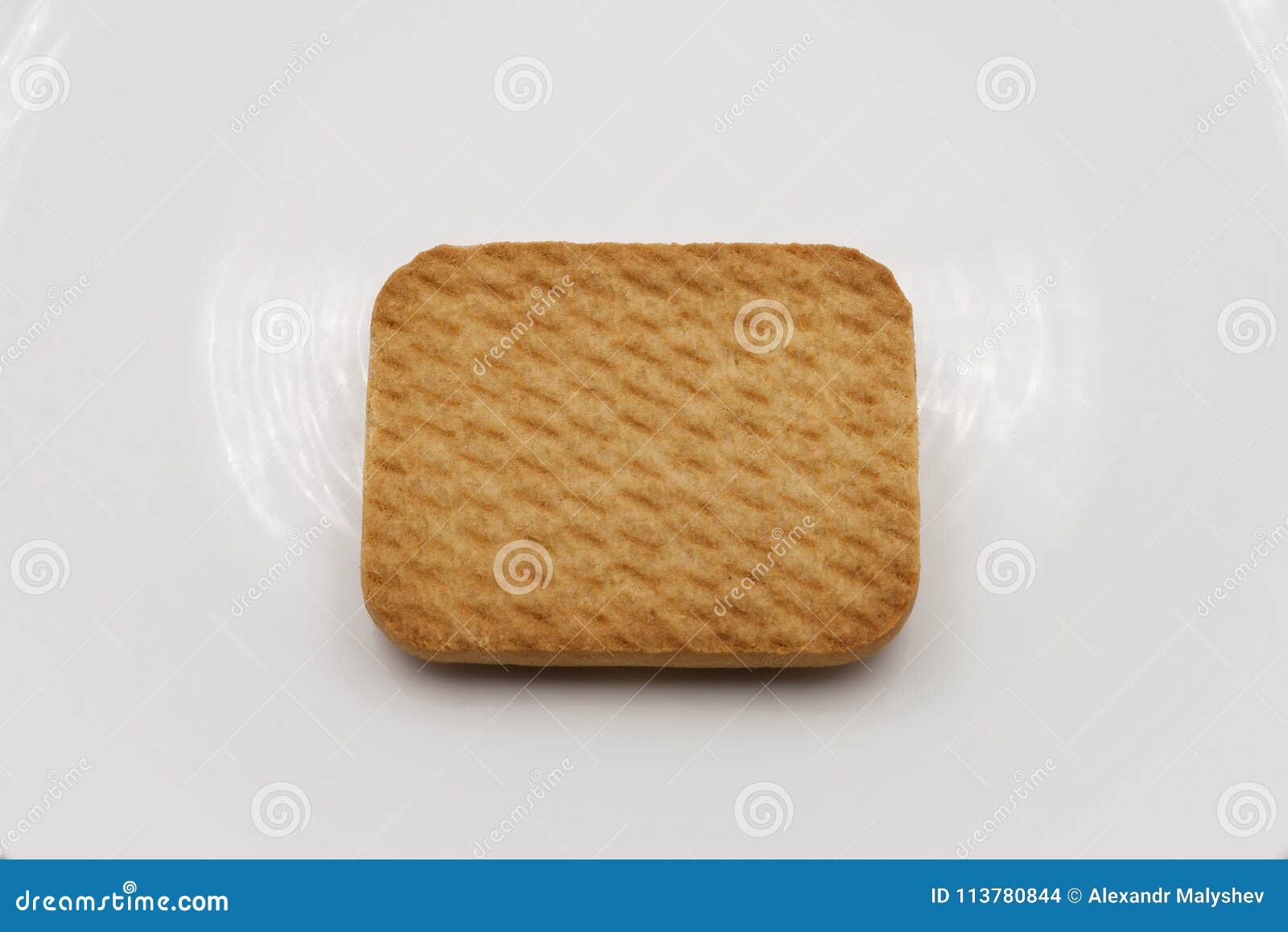 One square biscuits. stock photo. Image of pastry, macro - 113780844