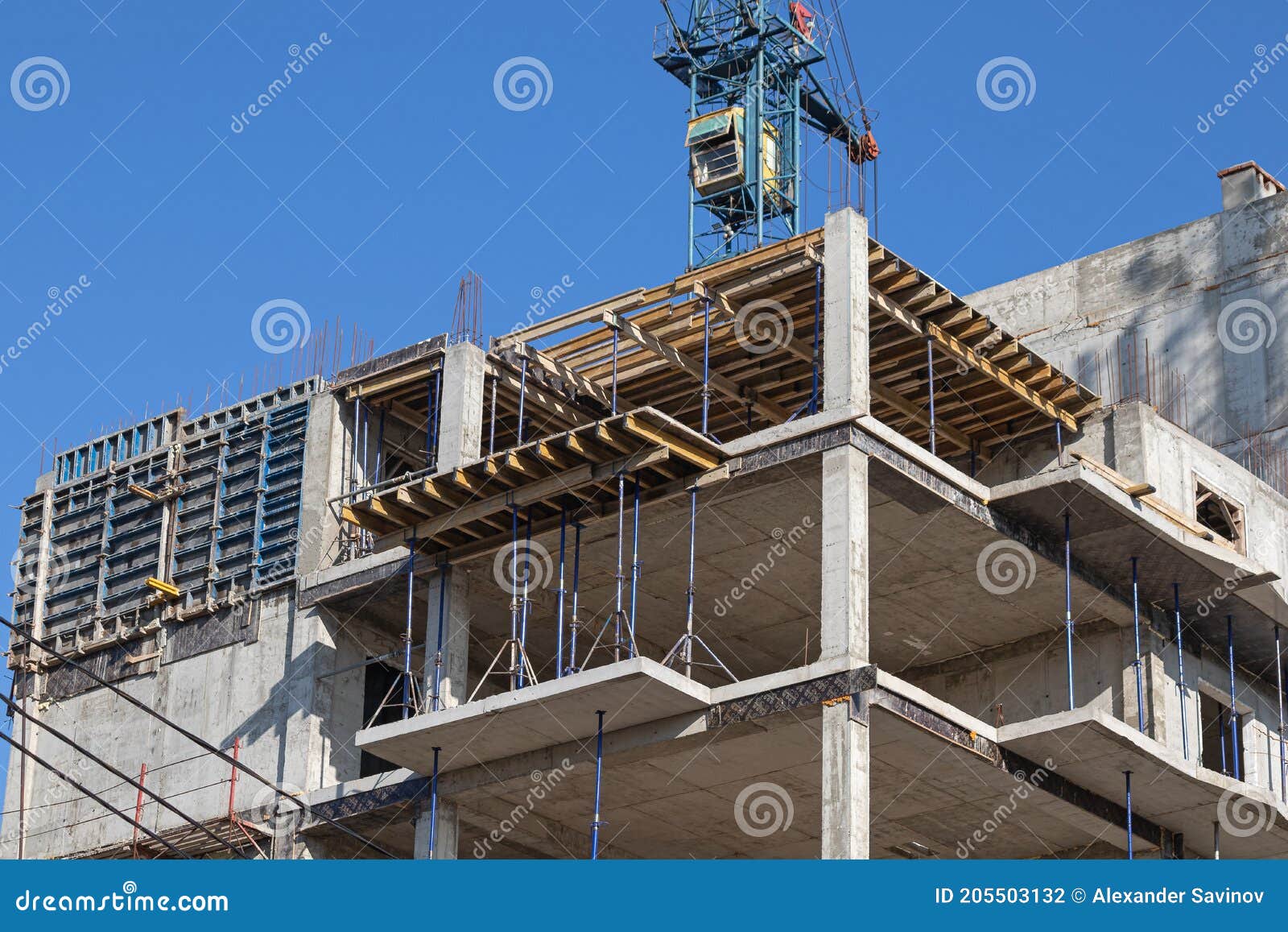 One of the Stages in the Construction of a Multi-Storey Building ...