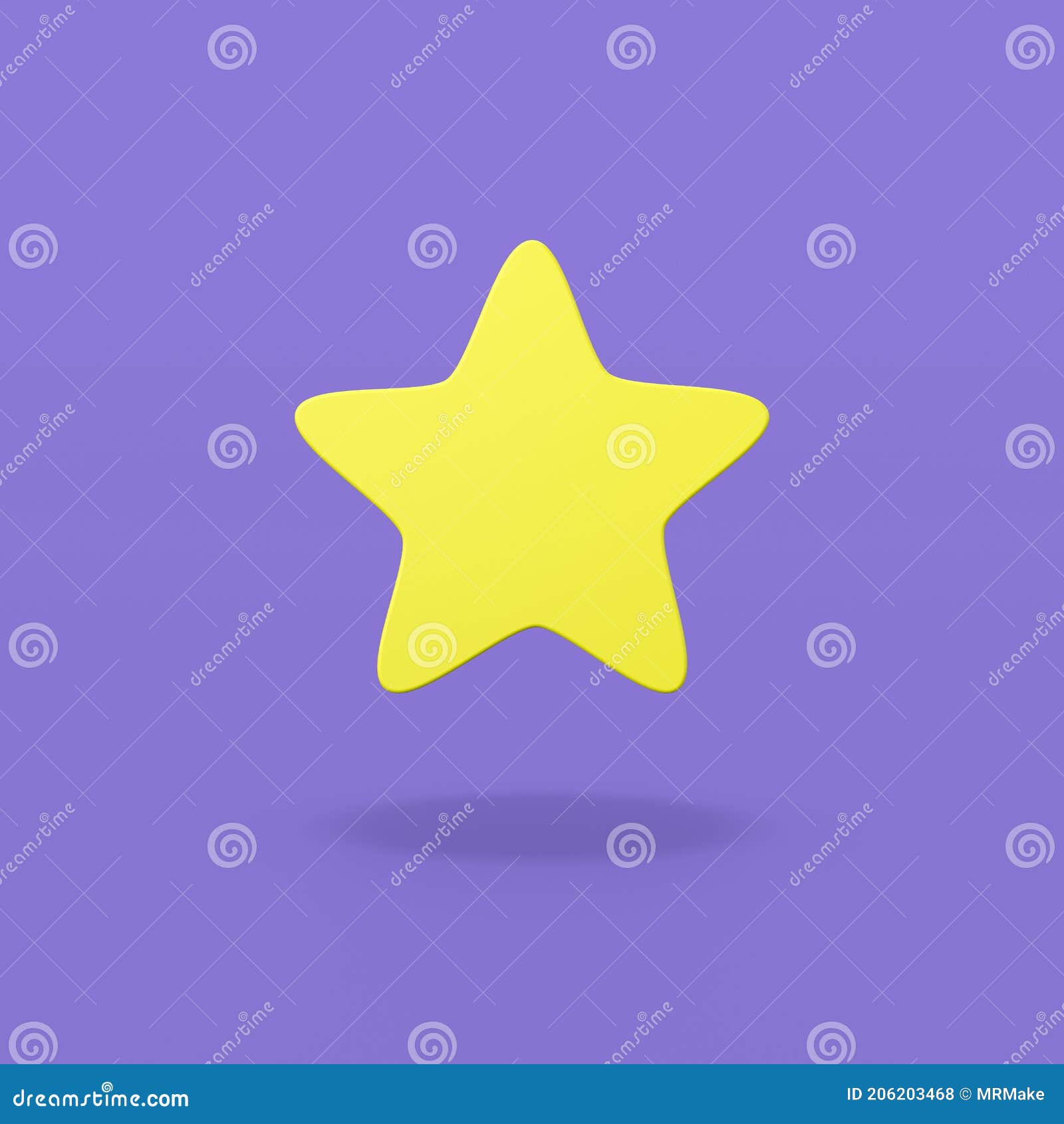 One Star on Blue Background Stock Illustration - Illustration of ...