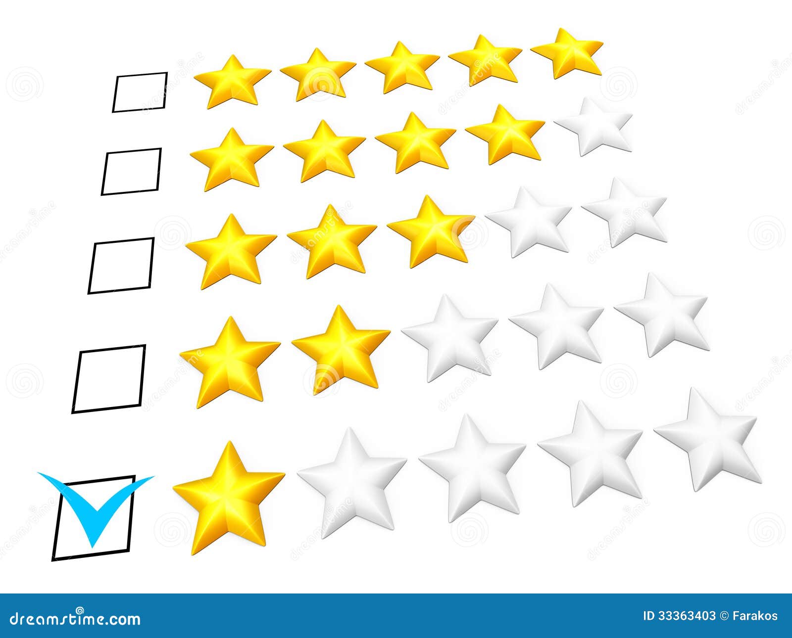 One star rating stock illustration. Illustration of blue - 33363403