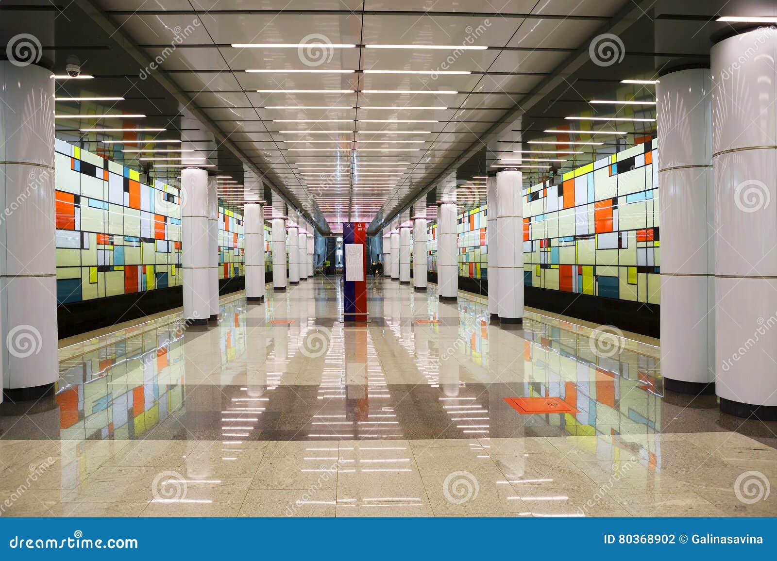 One of the Stations of the Moscow Metro Stock Photo - Image of moscow ...