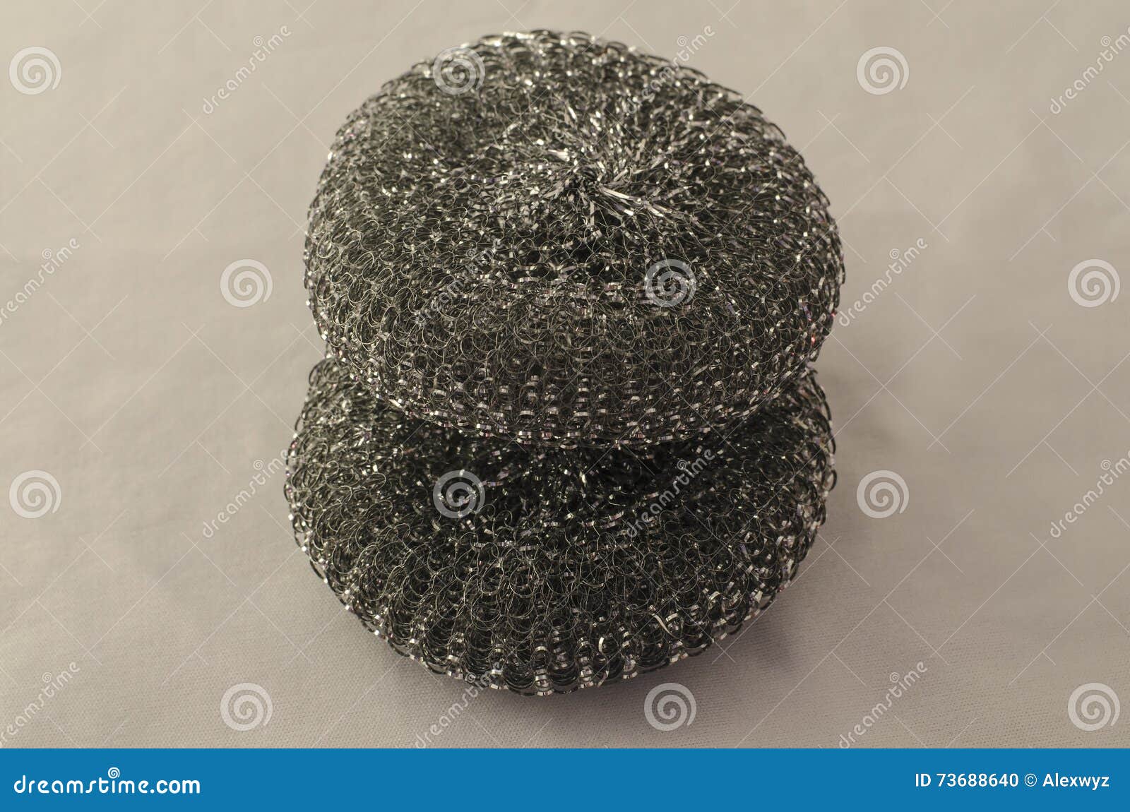 One Steel Wool Sponge on Top of Another Stock Photo - Image of abrasive ...