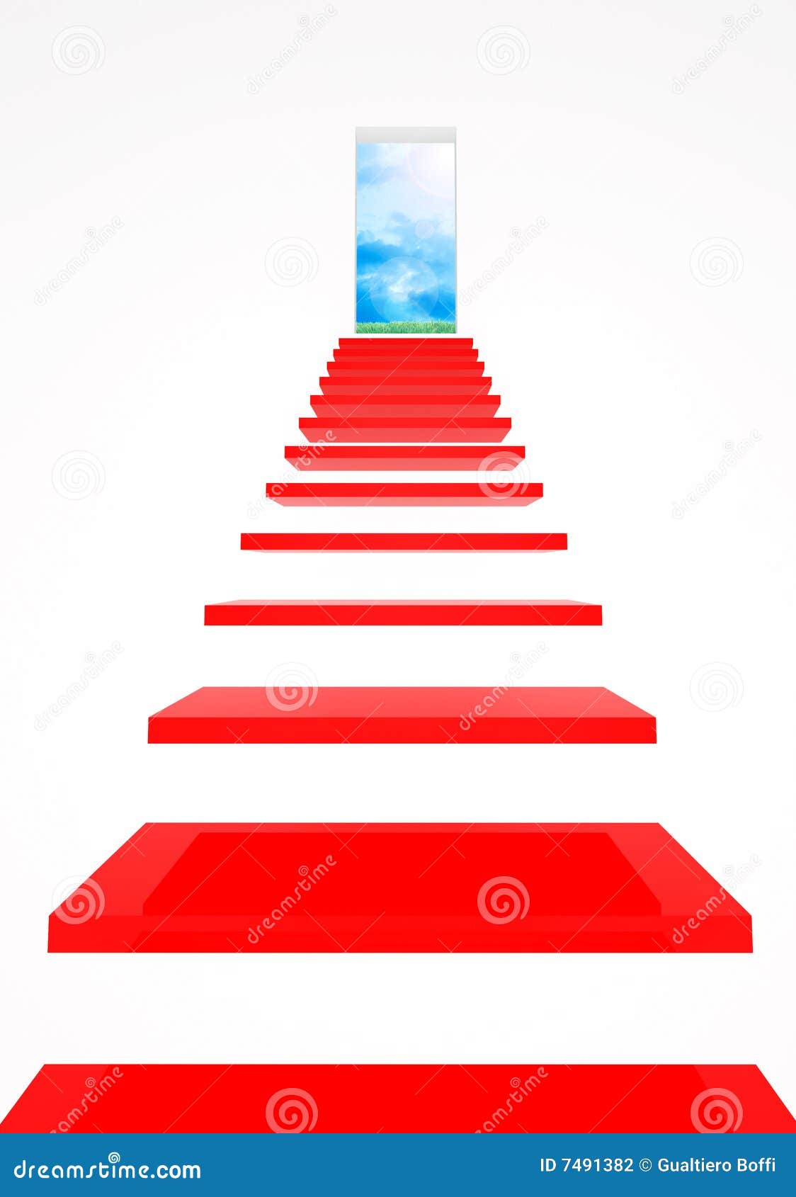 One step to a new life stock illustration. Illustration of motivation ...
