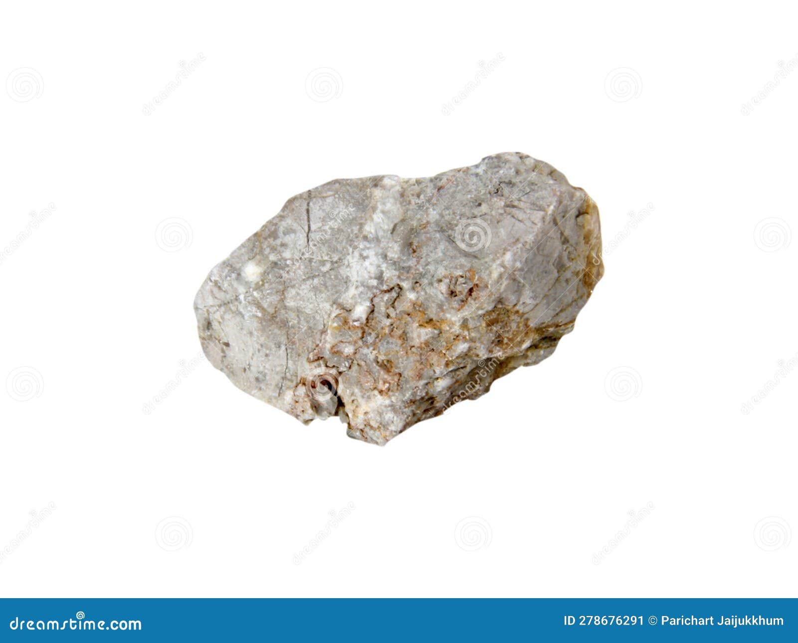 One Stones Isolated on White Background with Clipping Path.Selection ...