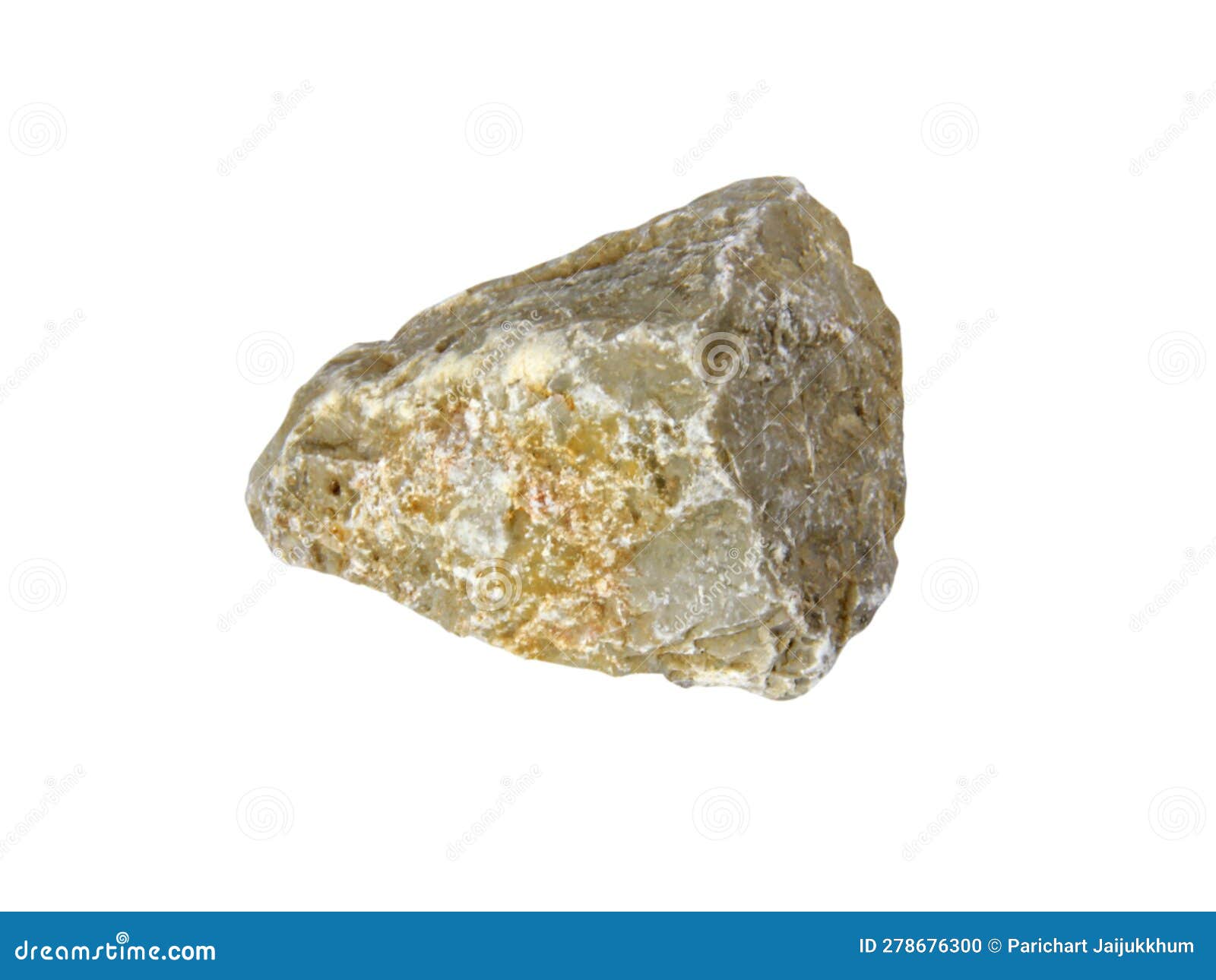 One Stones Isolated on White Background with Clipping Path.Selection Focus Stock Photo - Image ...