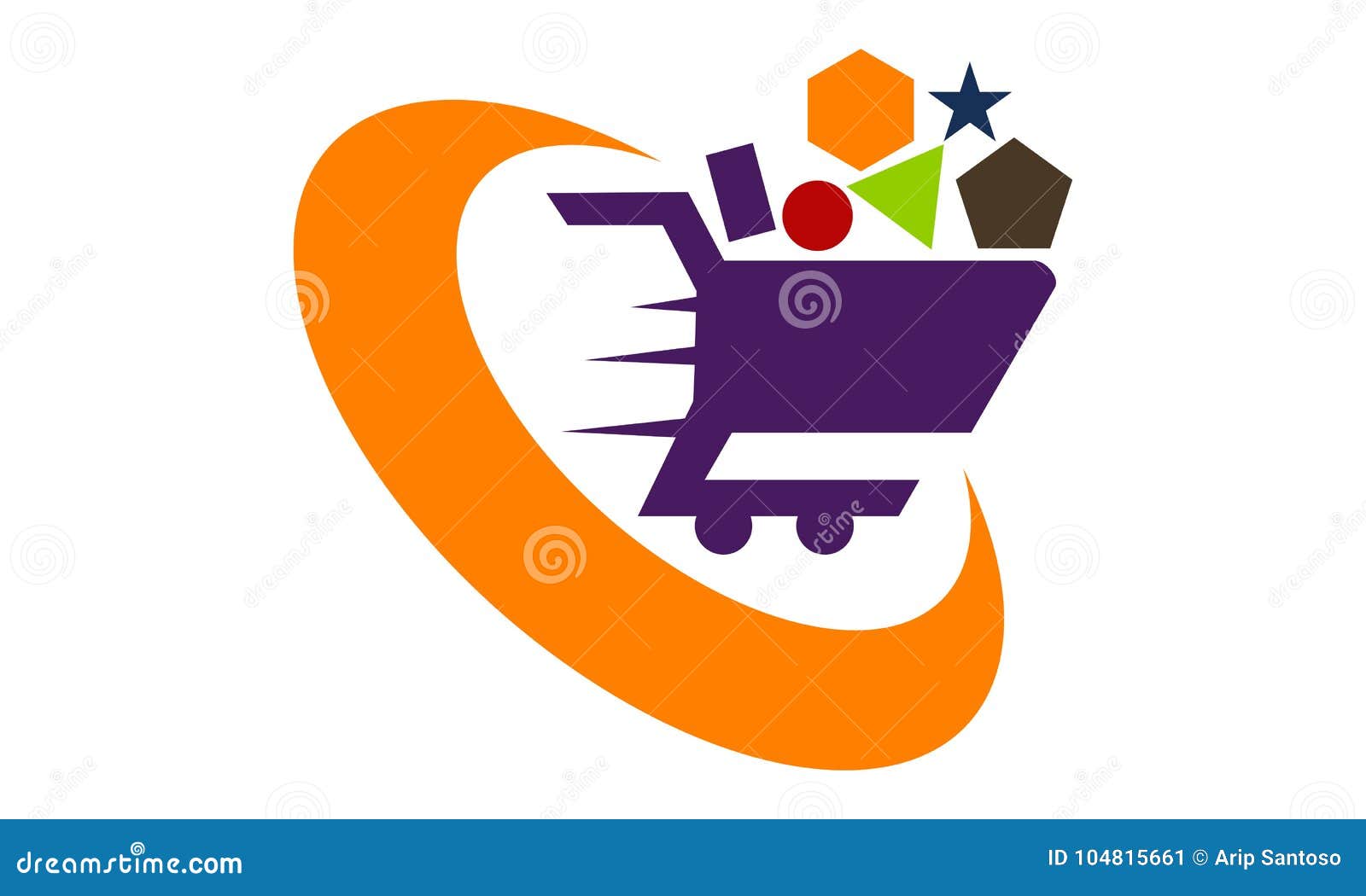 One Stop Shopping stock vector. Illustration of retail - 104815661