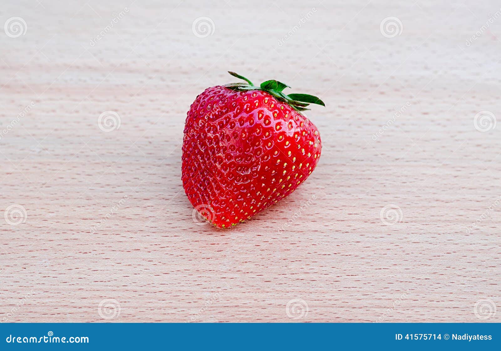 One strawberry stock photo. Image of contrast, board - 41575714