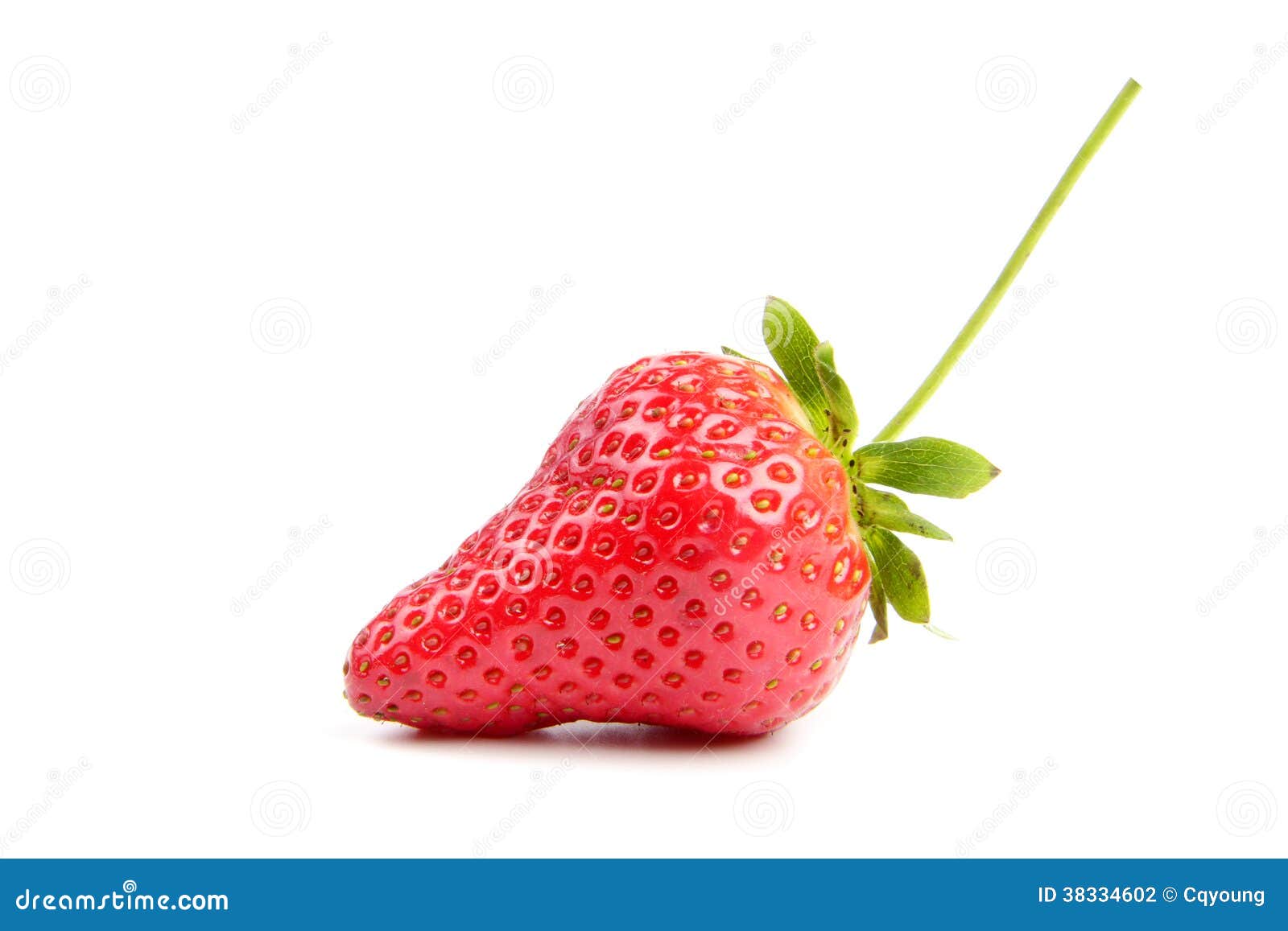 One strawberry stock photo. Image of single, vegetable - 38334602