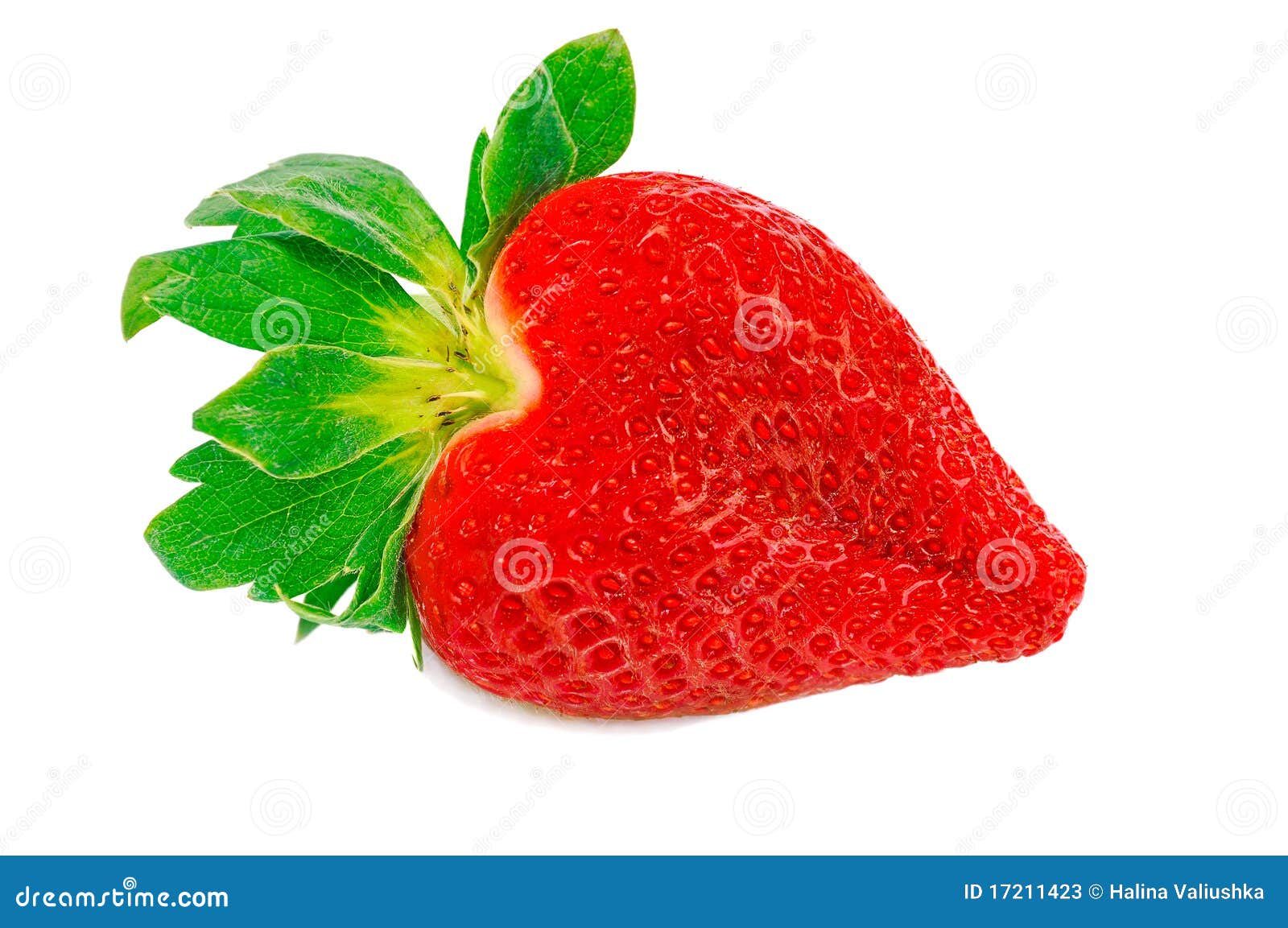 One strawberry heart stock image. Image of appetizing - 17211423