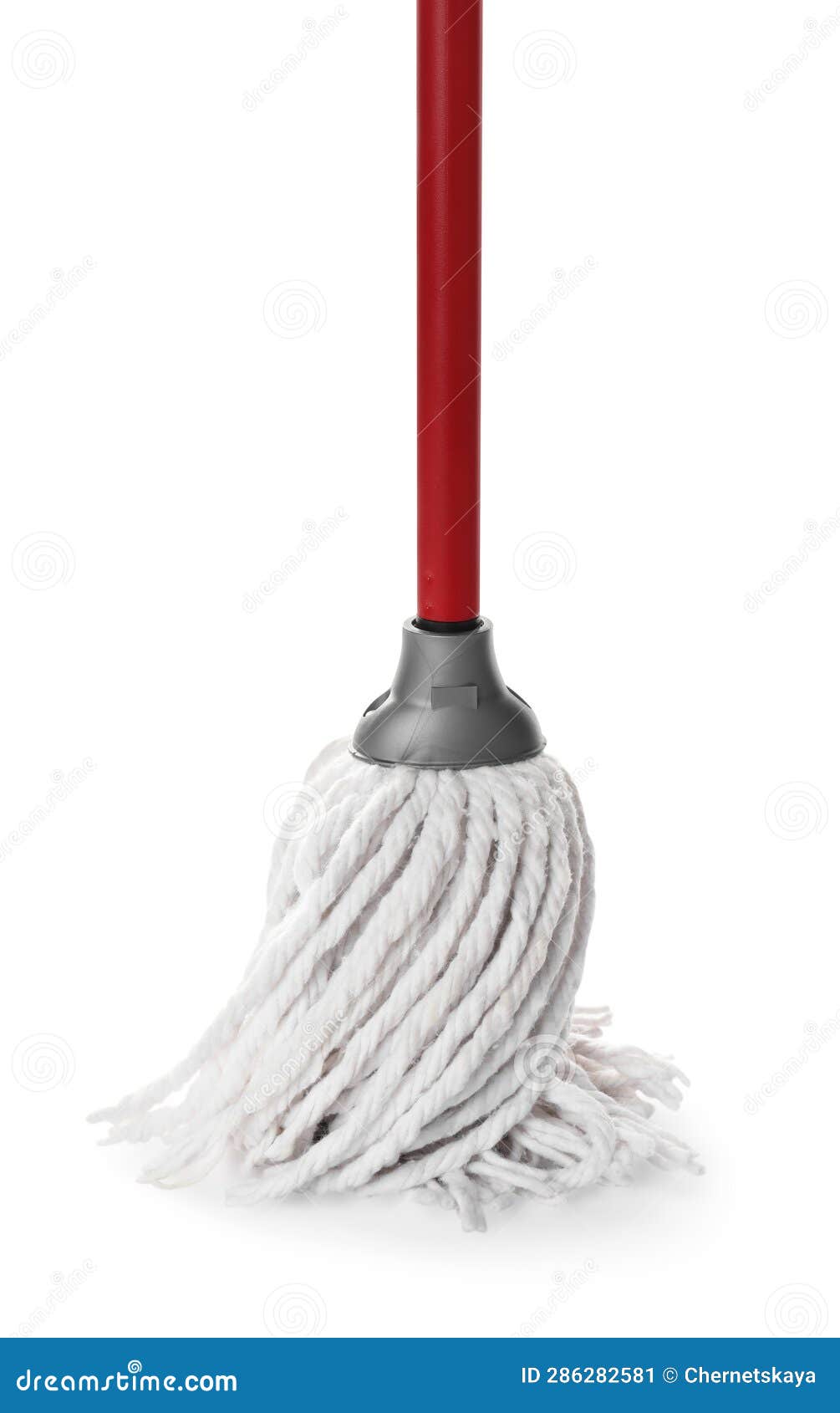 One String Mop Isolated on White. Cleaning Tool Stock Image - Image of ...