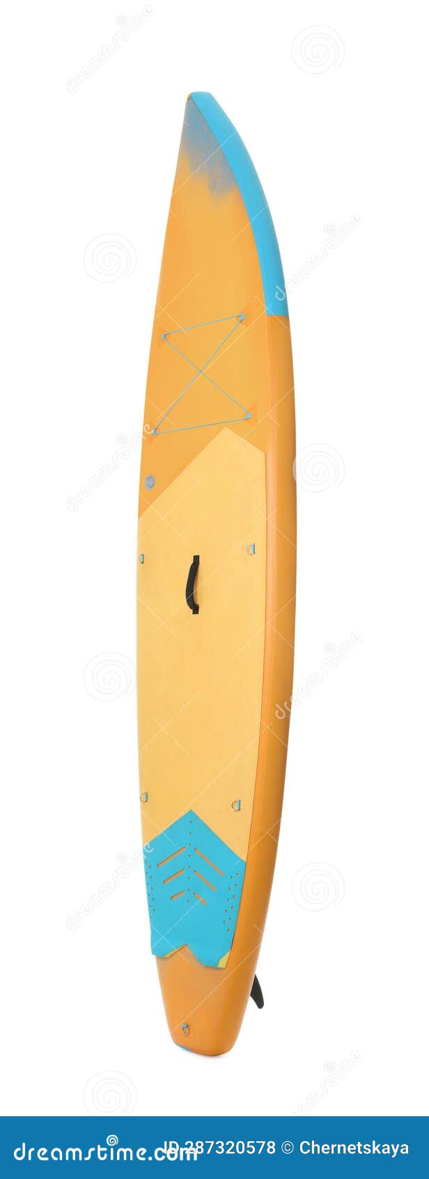 One SUP Board Isolated on White. Water Sport Stock Photo - Image of ...