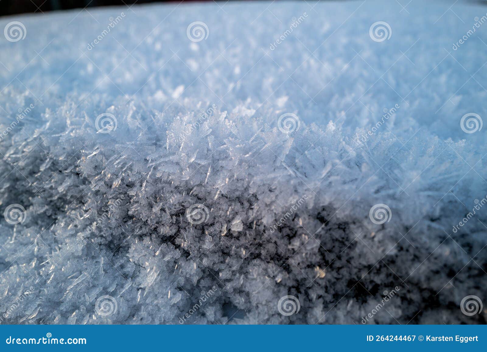 One Surface is Completely Covered with Ice Crystals Stock Image - Image ...