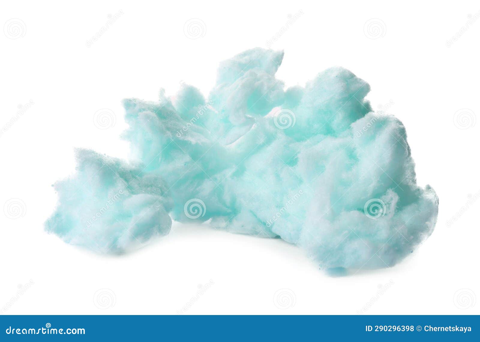 One Sweet Cotton Candy Isolated on White Stock Photo - Image of ...