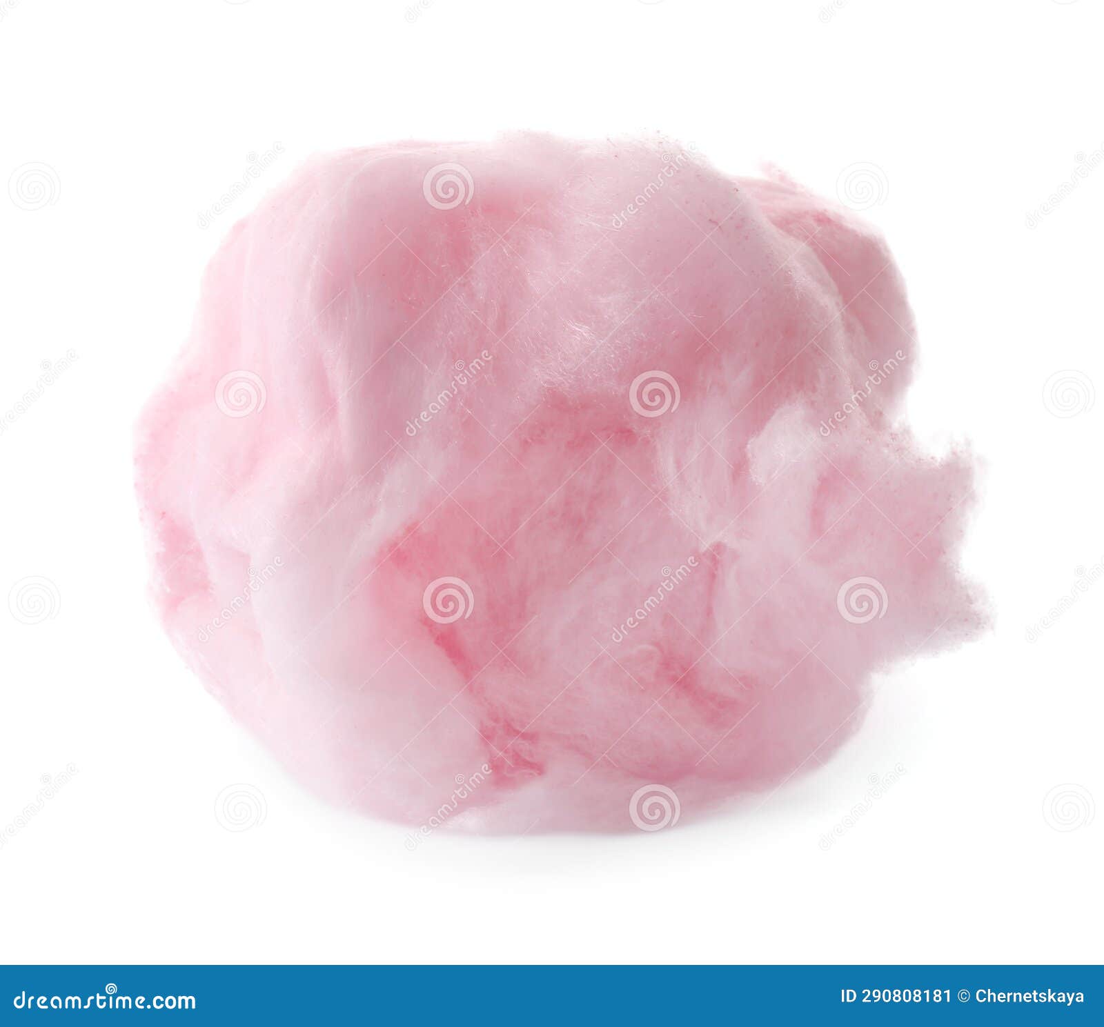 One Sweet Cotton Candy Isolated on White Stock Image - Image of ...