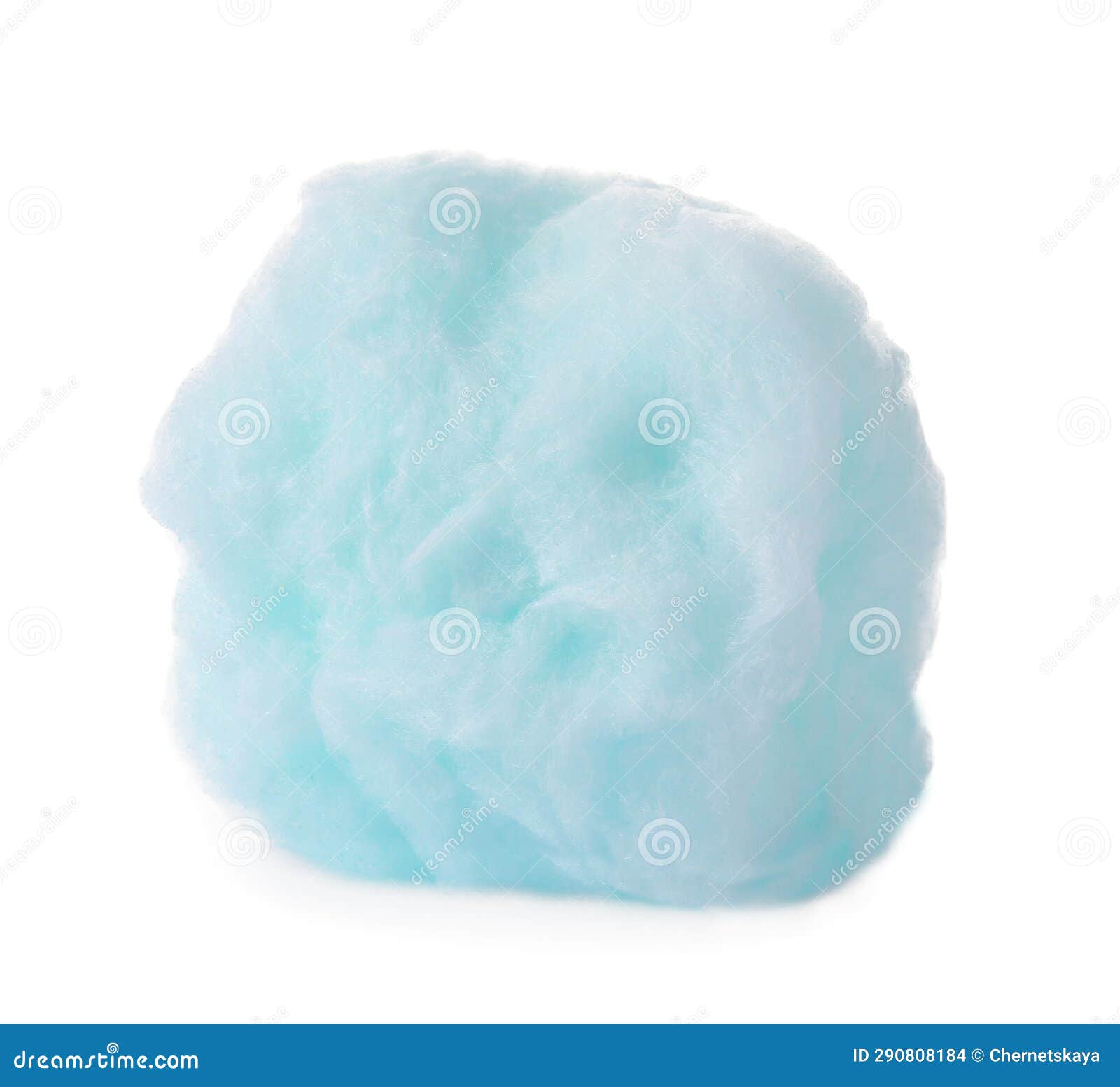 One Sweet Cotton Candy Isolated on White Stock Photo - Image of blue ...