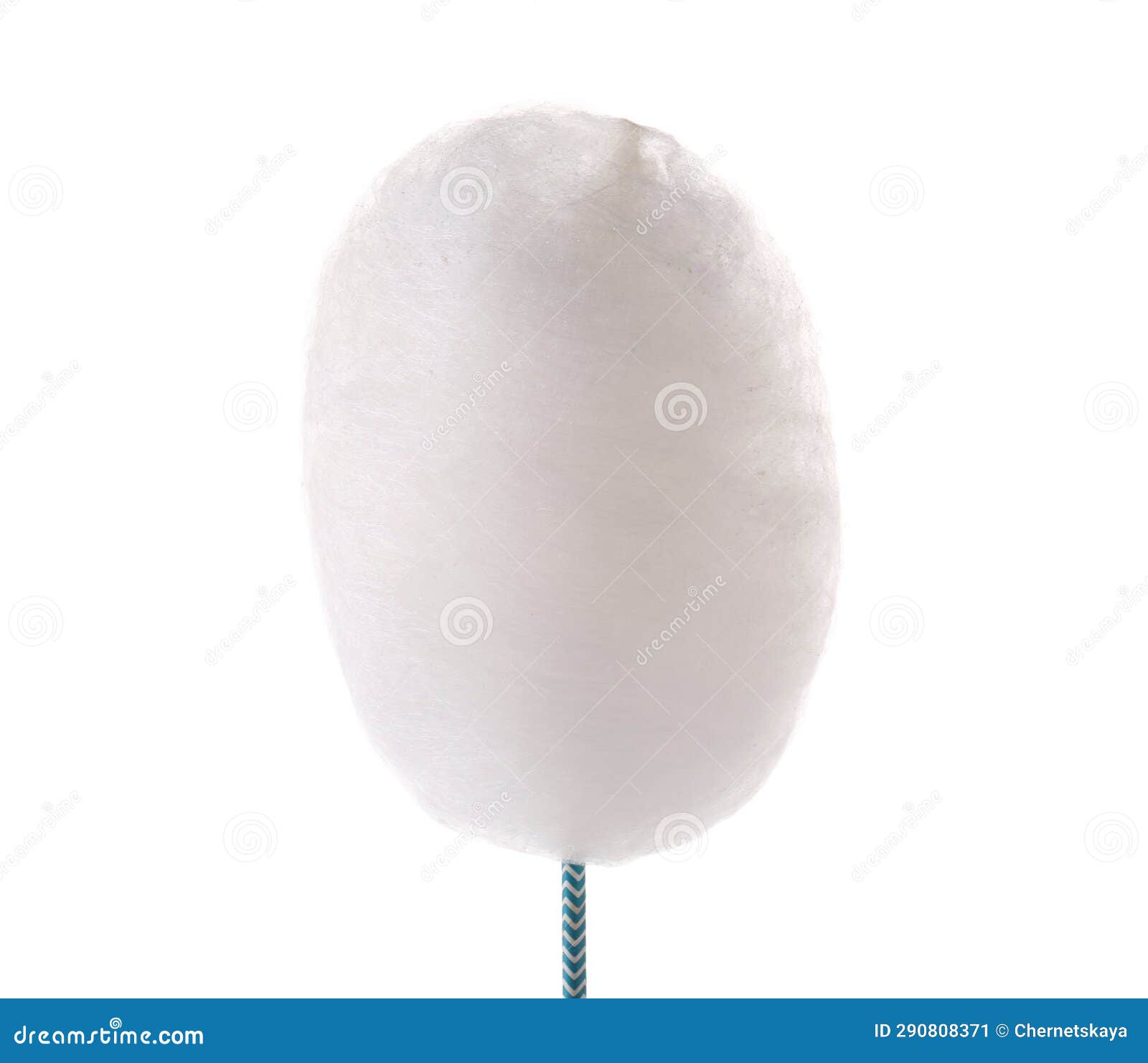 One Sweet Cotton Candy Isolated on White Stock Image - Image of soft ...