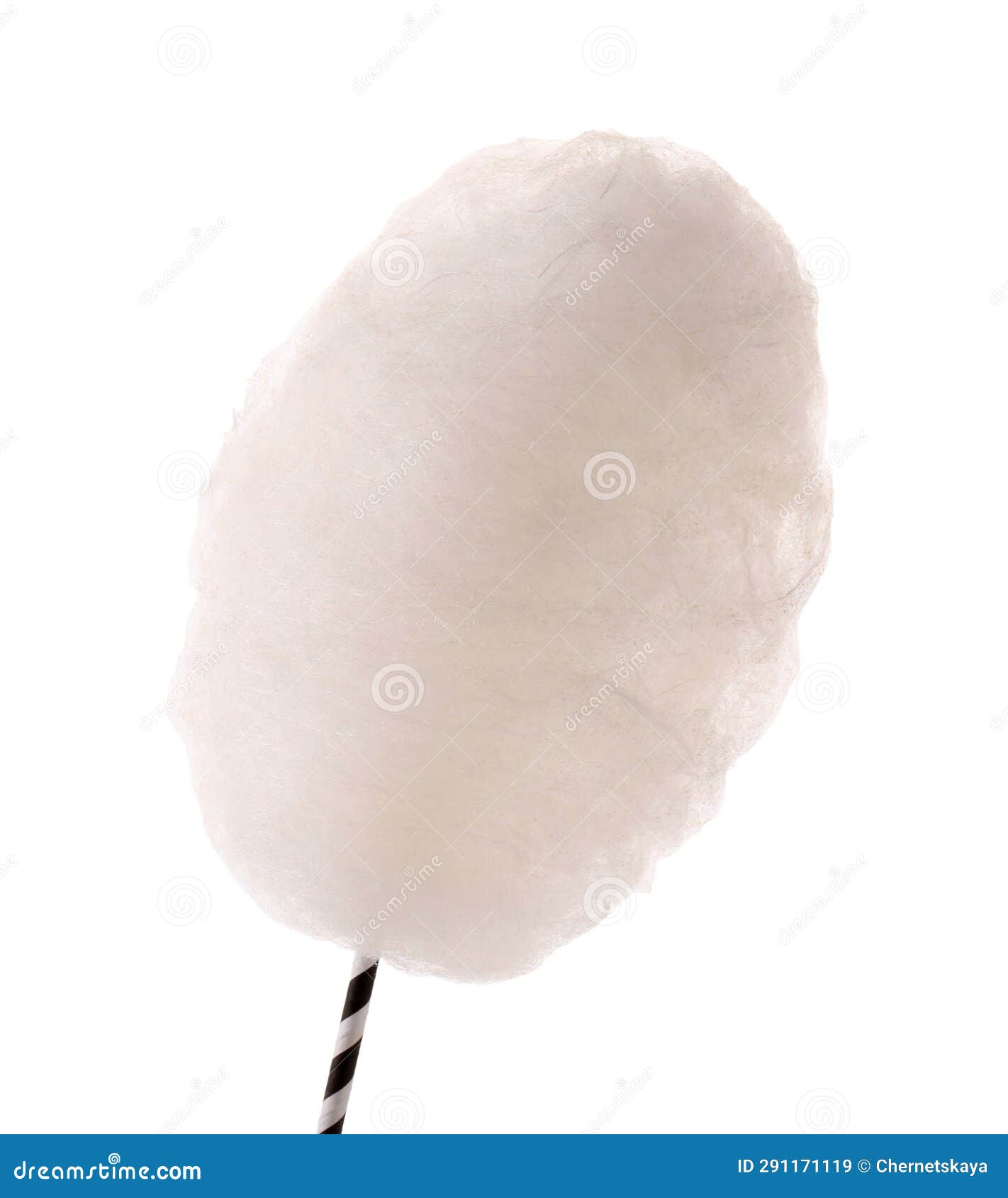 One Sweet Cotton Candy Isolated on White Stock Image - Image of candy ...