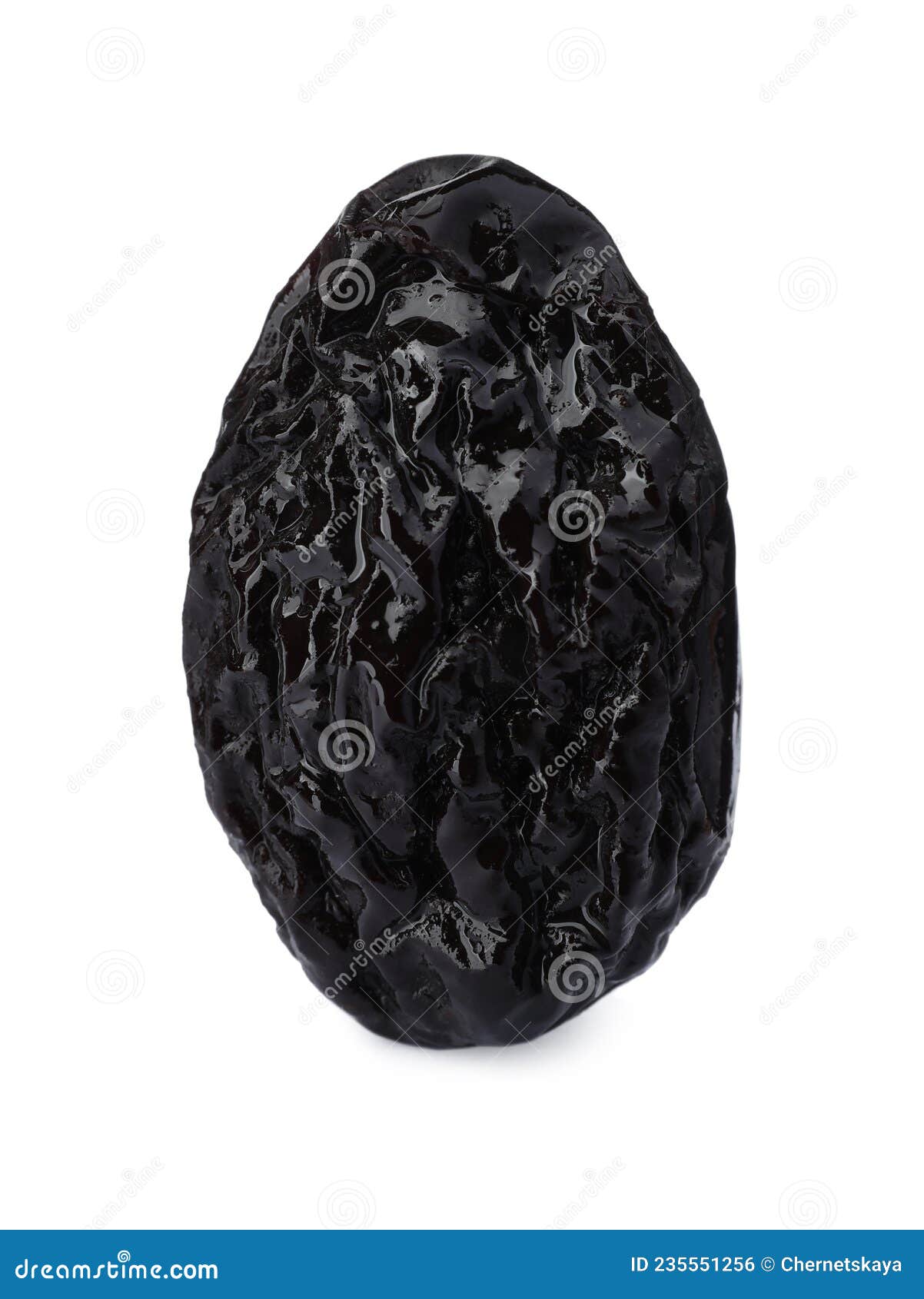One Sweet Dried Prune Isolated on White Stock Photo - Image of fruit ...