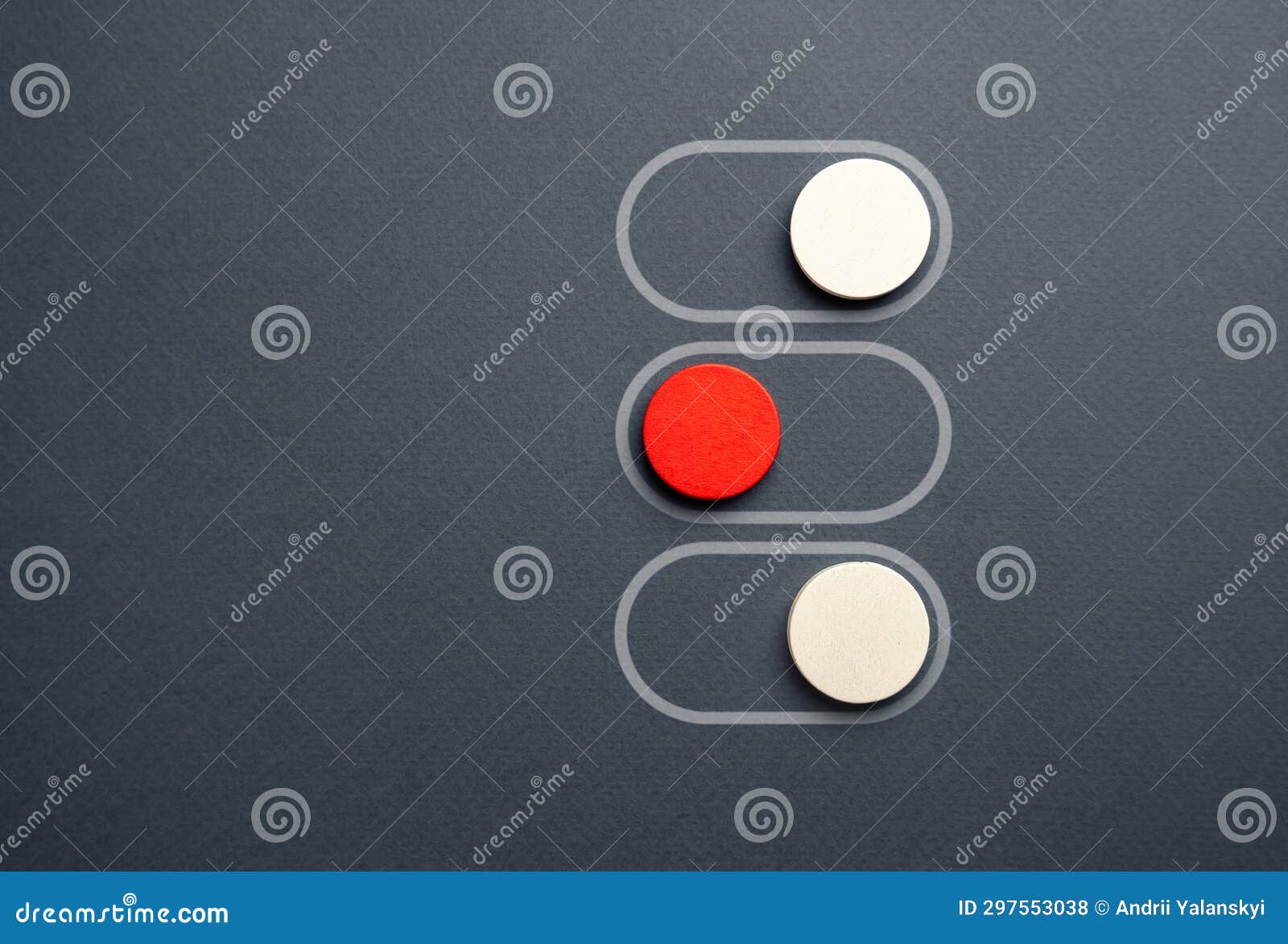 One of the Switches is Off. the Disabled Switch Button among Enabled ...