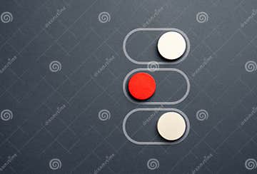 One of the Switches is Off. the Disabled Switch Button among Enabled ...