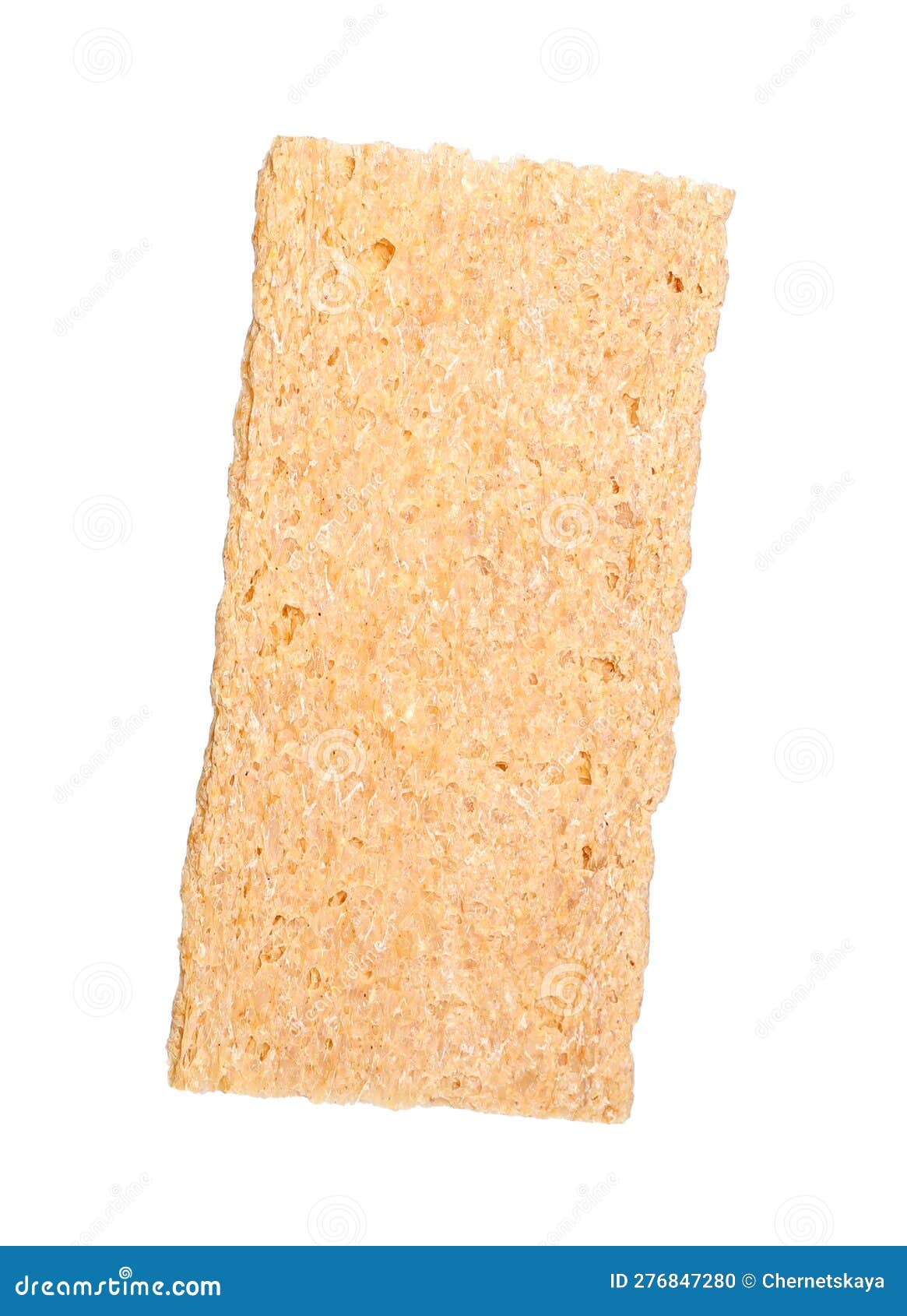 One Tasty Crispbread on White Background. Stock Photo - Image of grain ...