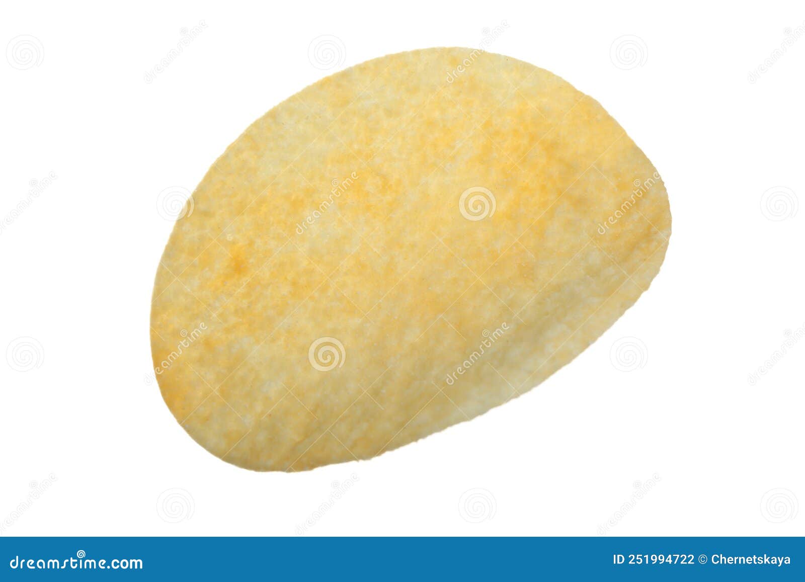 One Tasty Potato Chip Isolated on White Stock Photo - Image of object ...