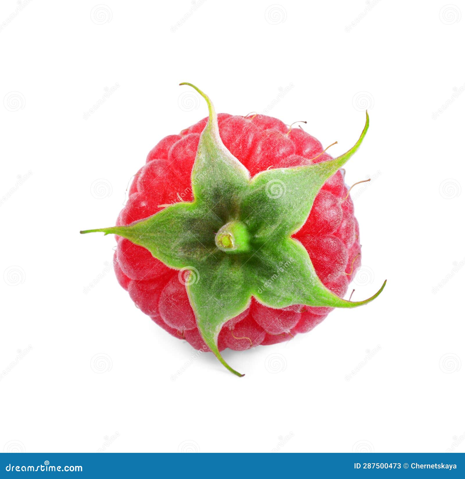 One Tasty Ripe Raspberry Isolated on White Stock Image - Image of ...
