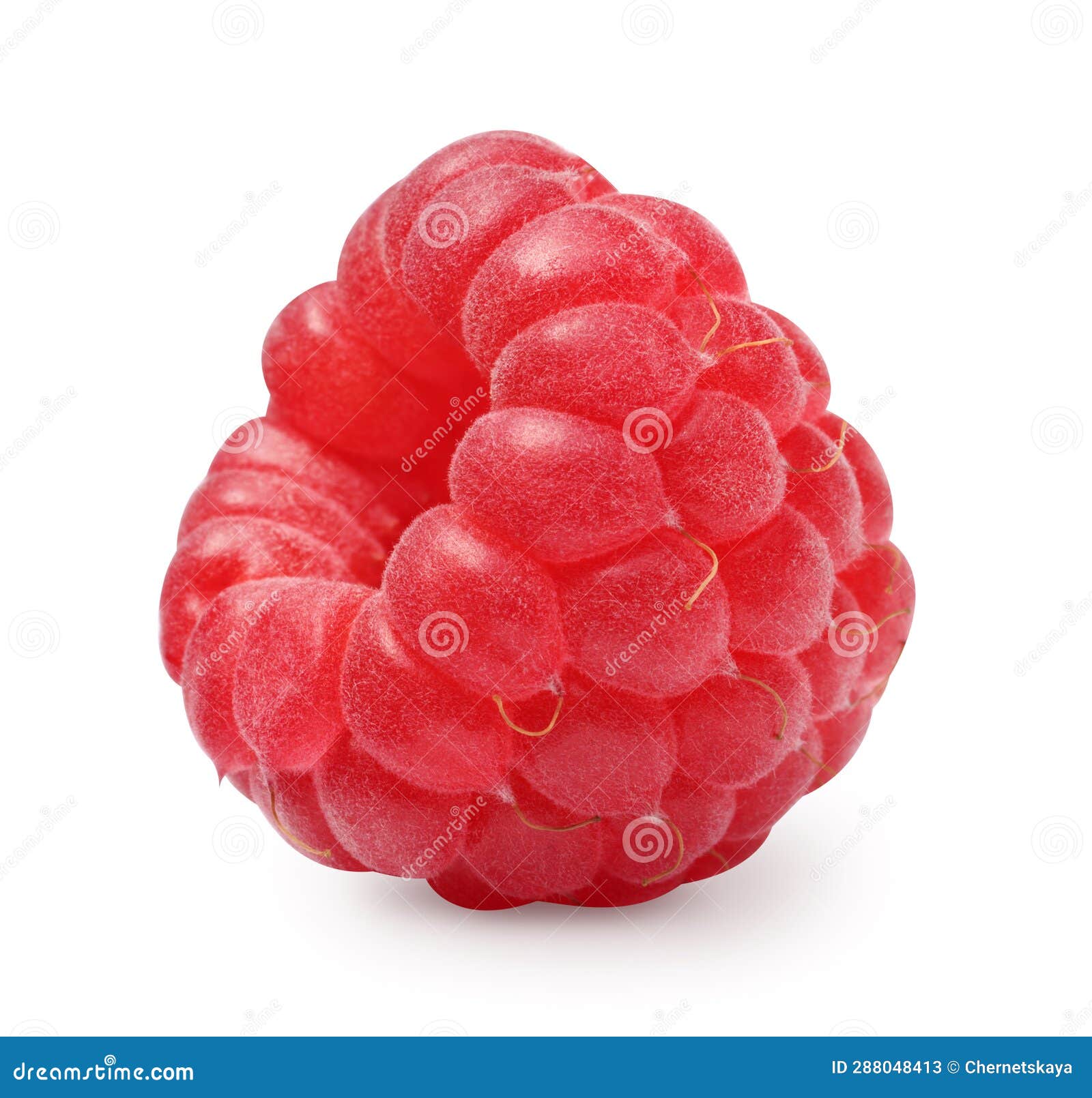 One Tasty Ripe Raspberry Isolated on White Stock Image - Image of tasty ...
