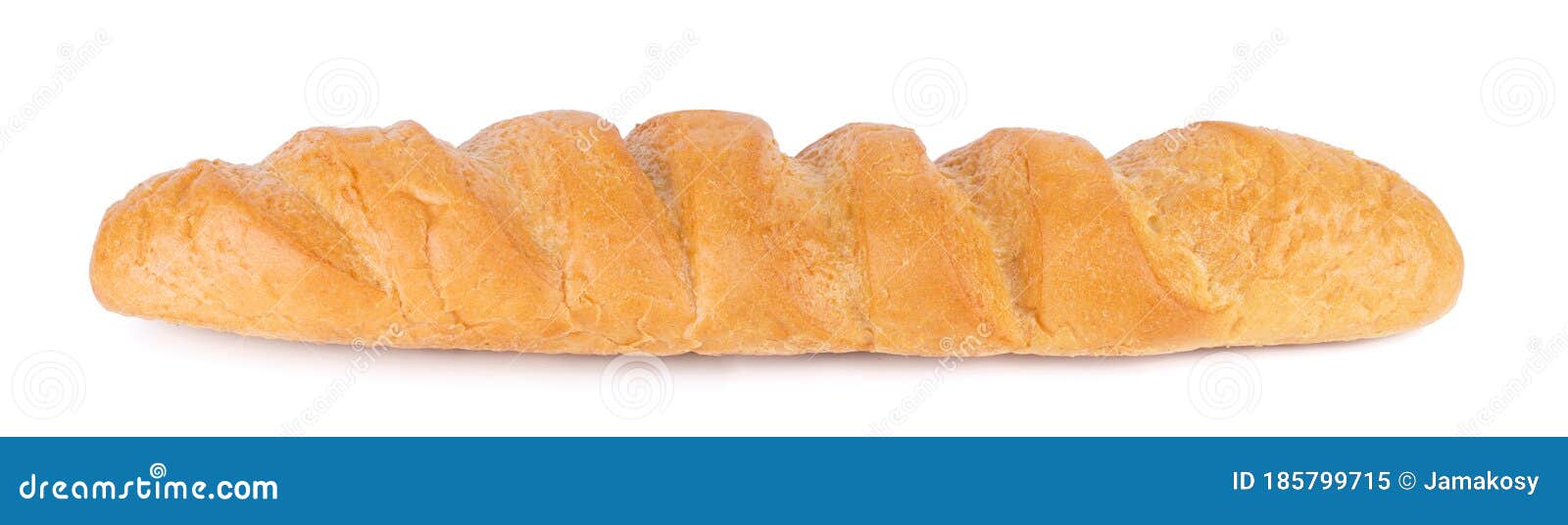 One Tasty Whole Bread Isolated on White Background Stock Image - Image ...