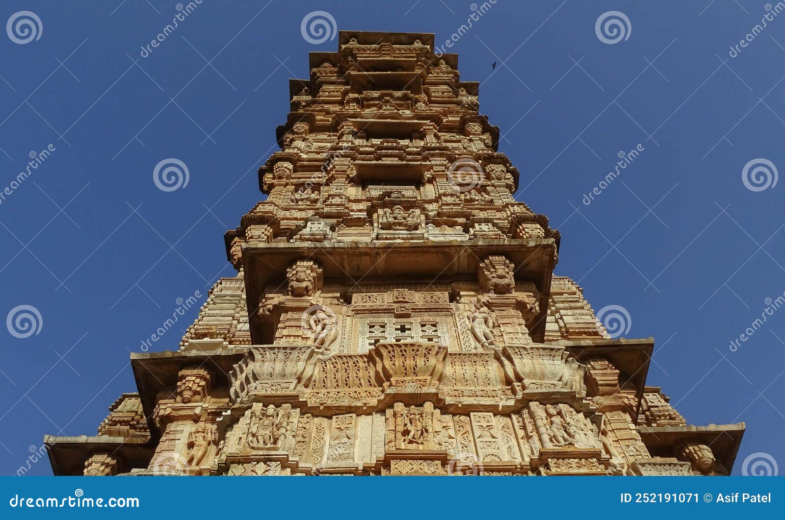 One of Temple in Chittogarh Fort Stock Image - Image of pagoda, fort ...