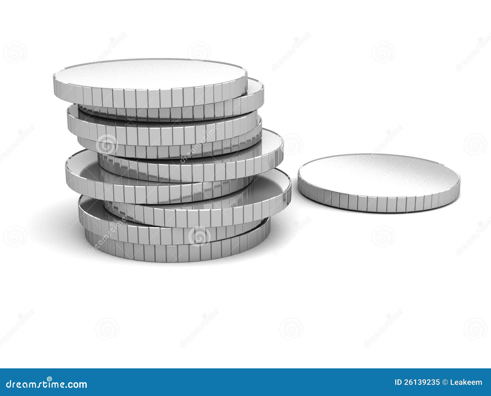 One-tenth of Money stock illustration. Illustration of silver - 26139235