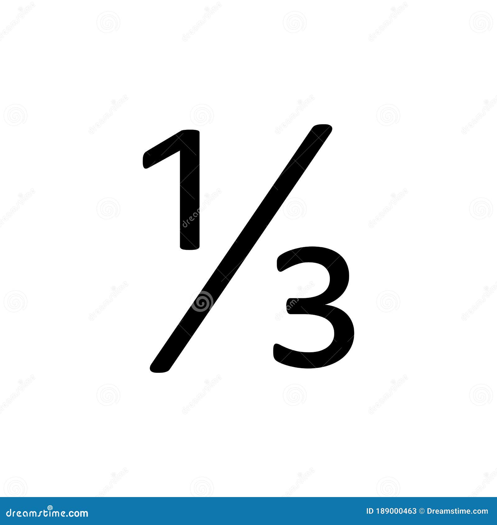 One Third Icon. Element of Web Icon with One Color for Mobile Concept ...