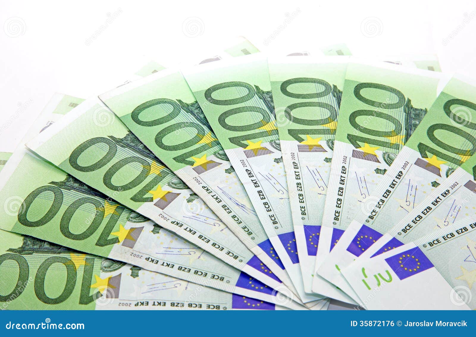 One thousand euros stock photo. Image of detail, white - 35872176
