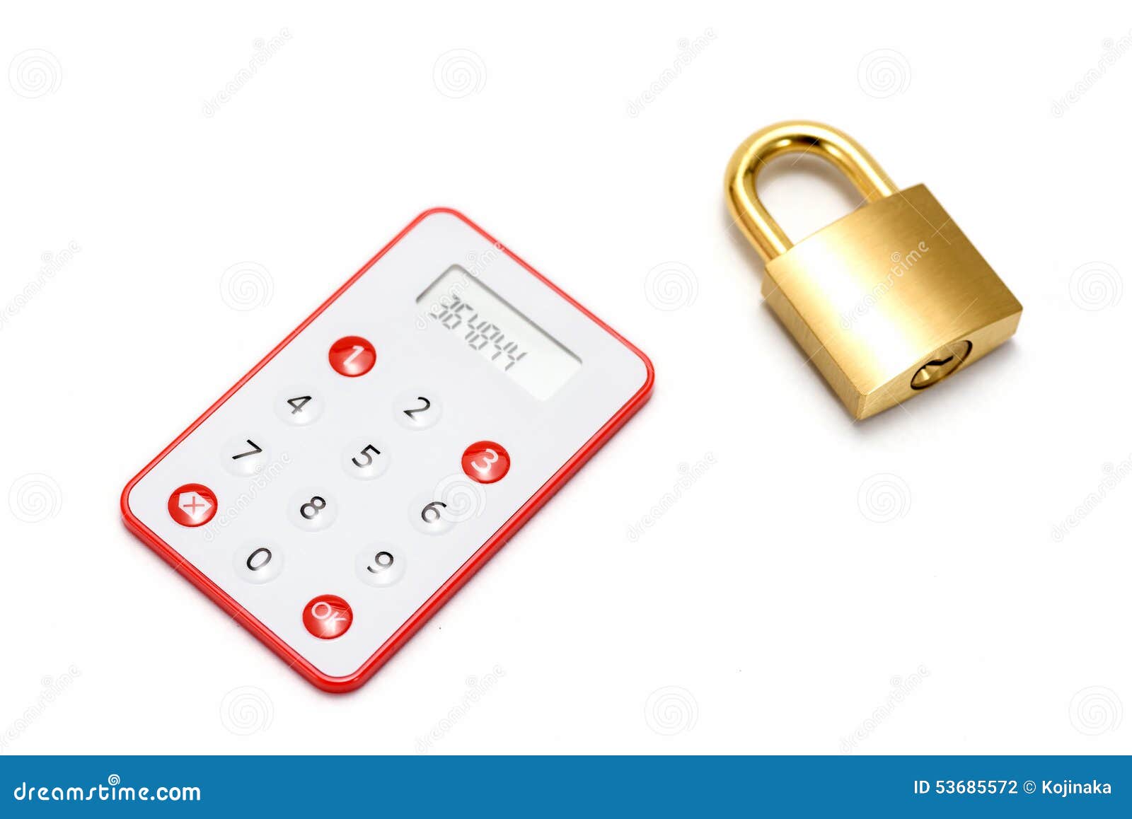 One-Time Password Card stock photo. Image of generator - 53685572