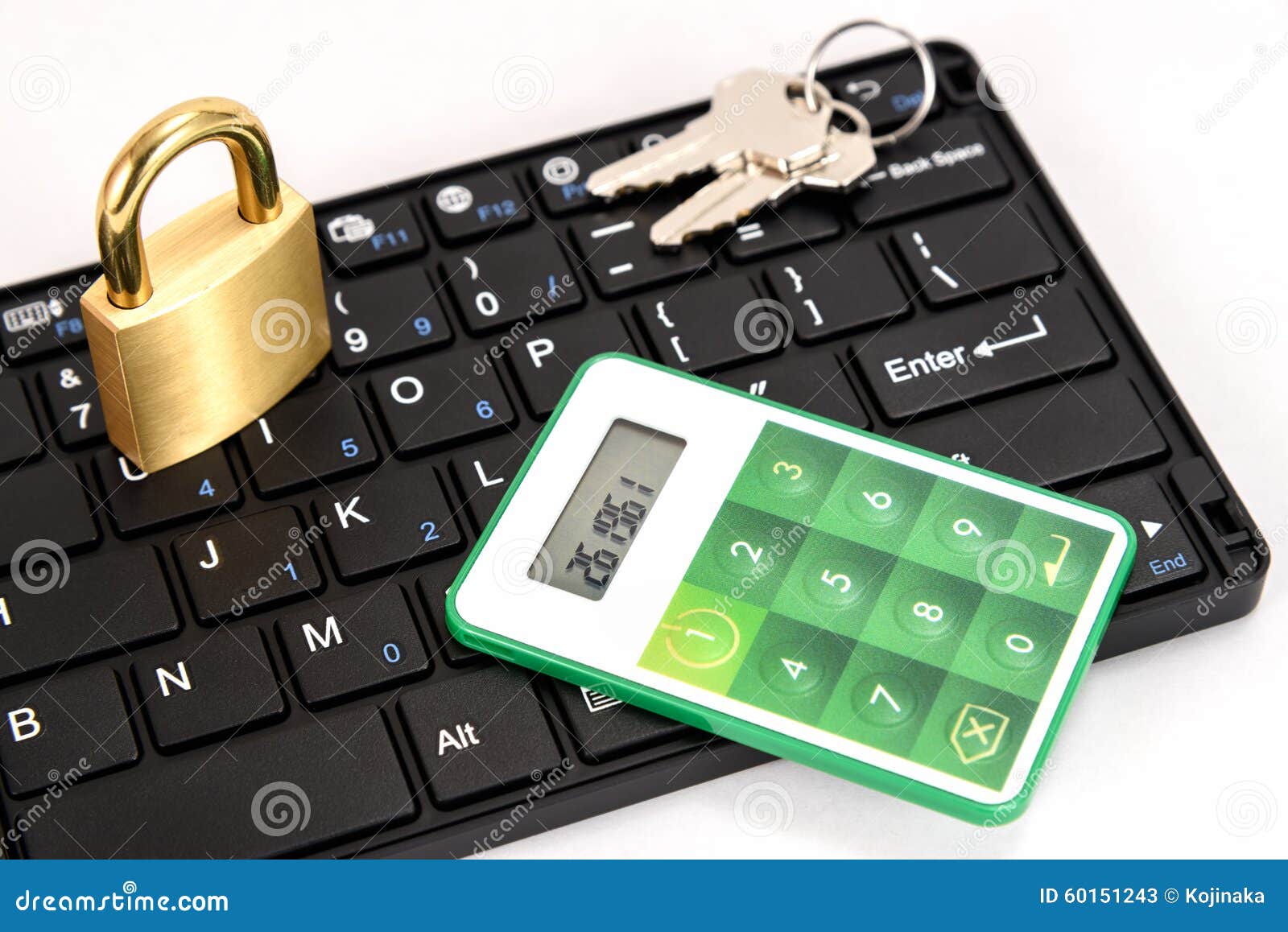 One Time Password Card. stock image. Image of keyboard - 60151243