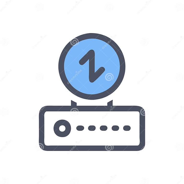One-Time Password Icon for Security Stock Illustration - Illustration ...