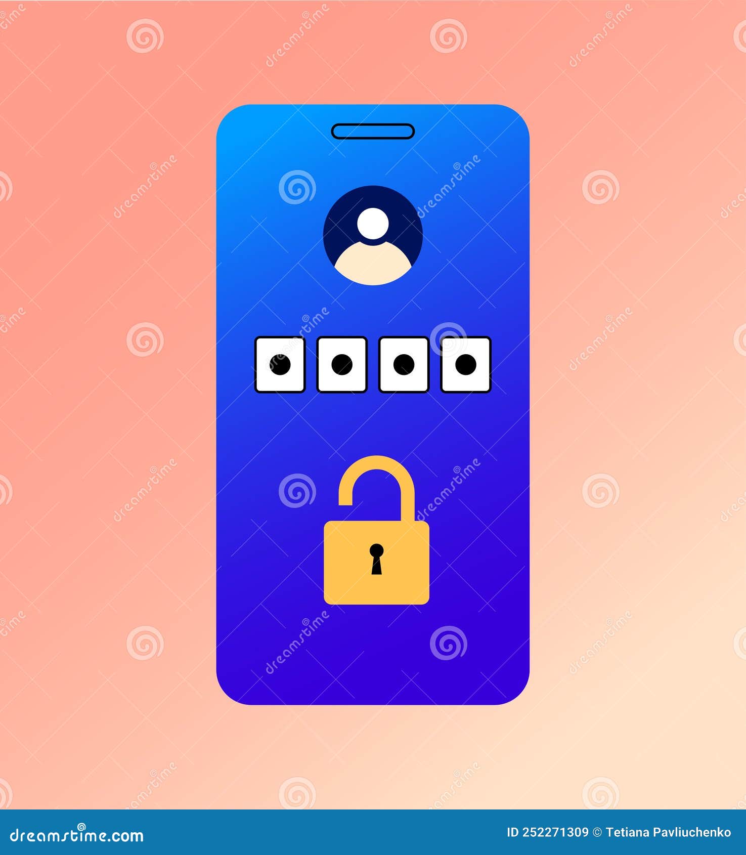 OTP, One Time Password. Concept With Keyword, People And Icons. Flat ...