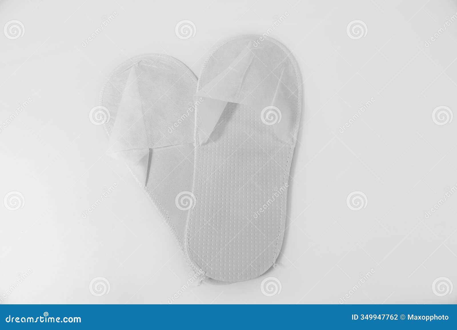 One Time Use Hotel Slippers on a White Stock Photo - Image of cozy ...