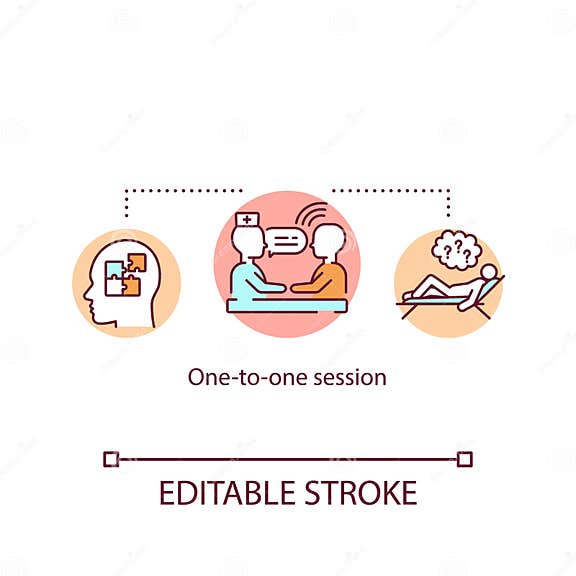 One To One Session Concept Icon Stock Vector - Illustration of abstract ...