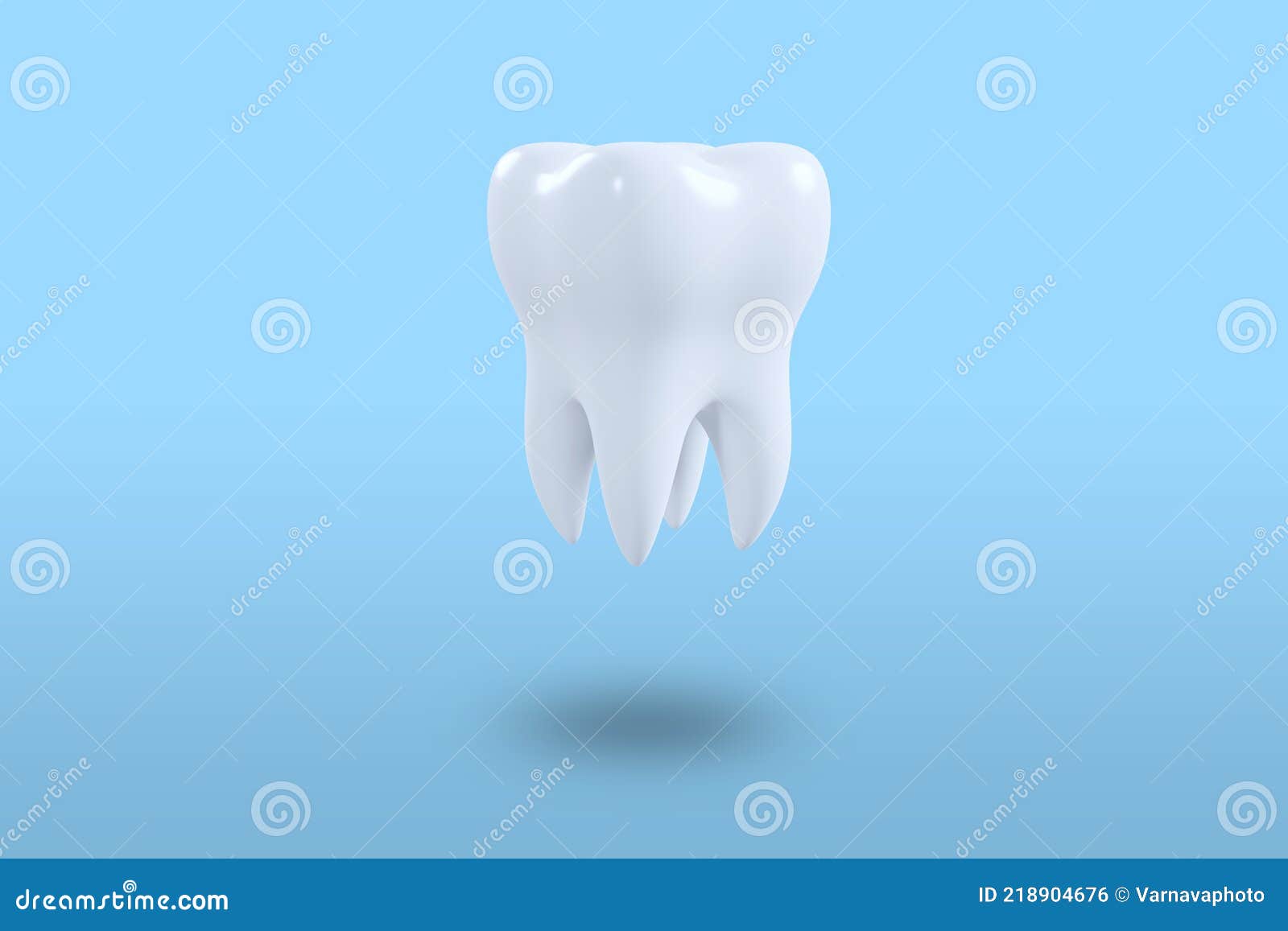 Tooth With Blue Earth Map Texture. Global Dentistry Concept, 3D Royalty ...