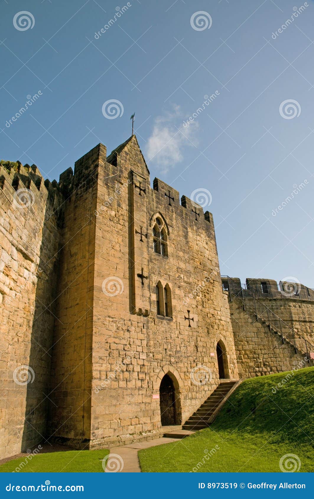 One tower of the castle stock image. Image of england - 8973519