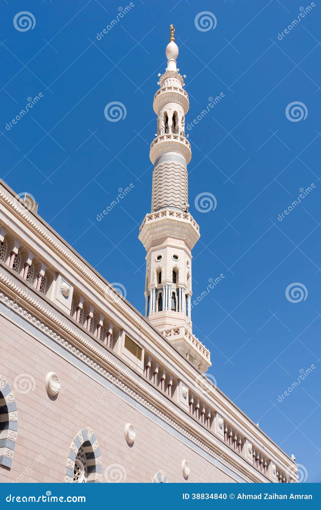 One of the Towers at Nabawi Mosque Stock Photo - Image of hajj, moslem ...