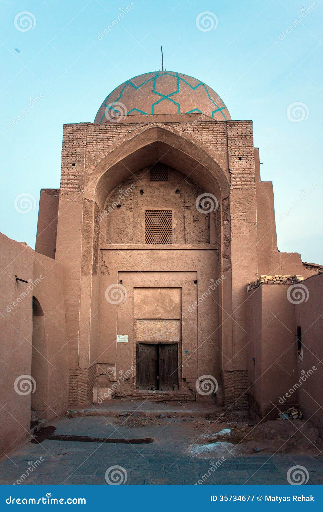 One of Traditional Adobe Buildings Stock Image - Image of brick, wall ...