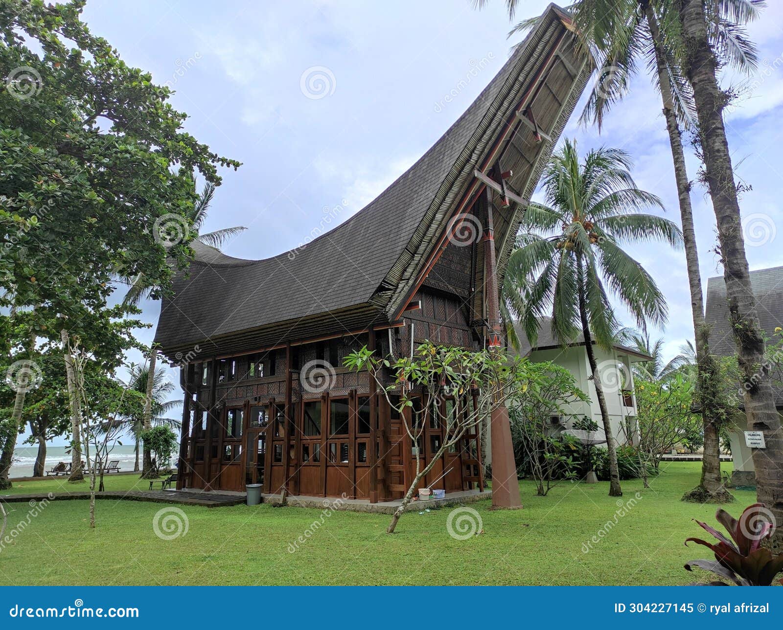 One of the Traditional Houses in Indonesia Stock Image - Image of ...