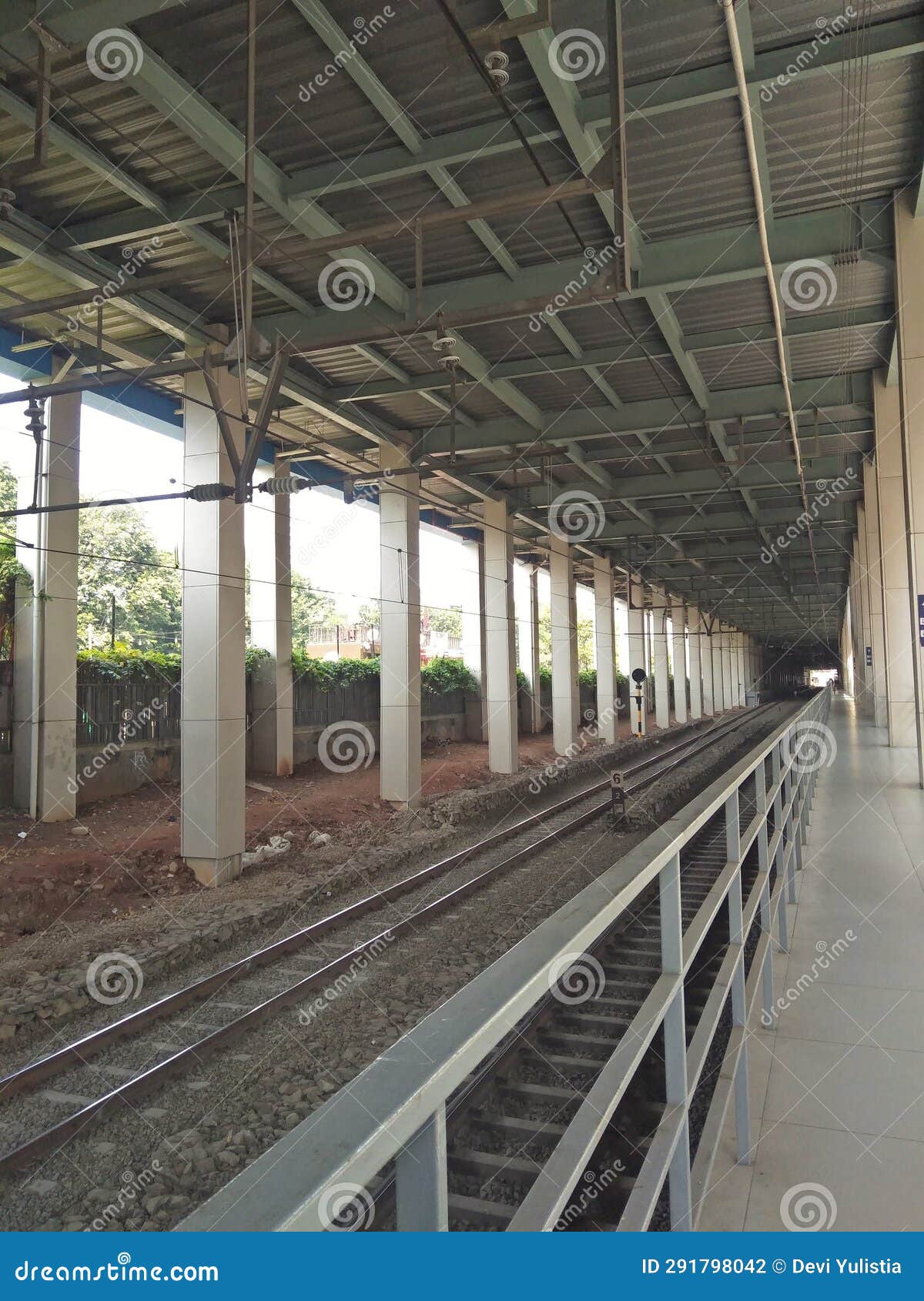 One of the Train Lines in Jakarta, Indonesia Stock Photo - Image of ...